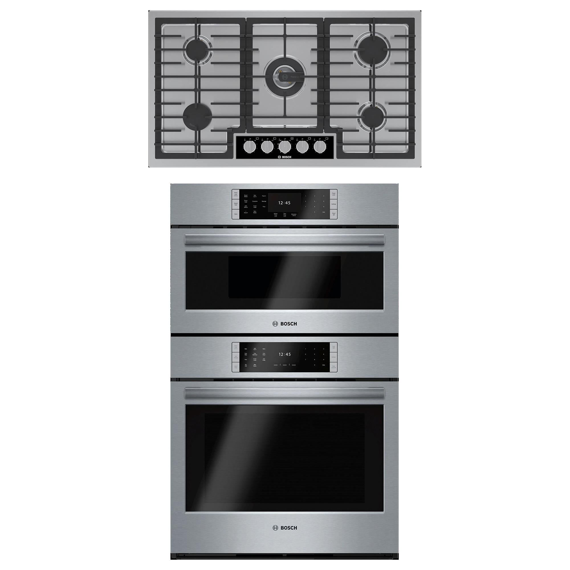 Bosch Benchmark 2-Piece Kitchen Package with 30" Combination Oven and ...