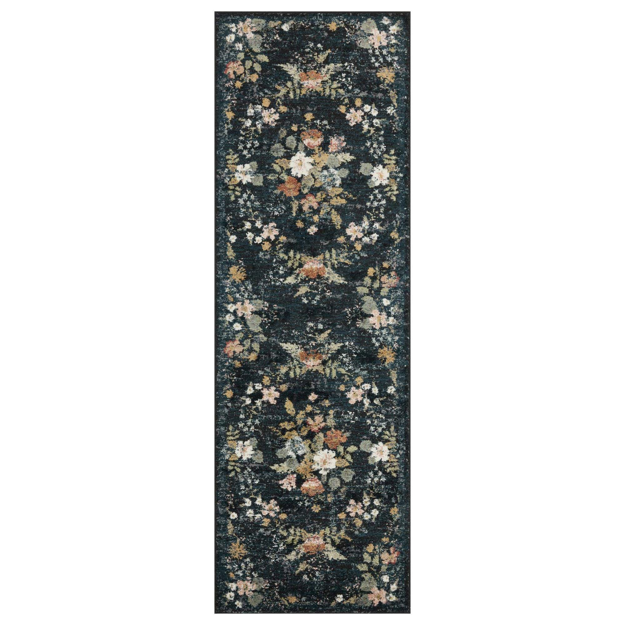 Rifle Paper Co. x Loloi Laurel Strawberry Fields 2'8" x 10' Navy Runner