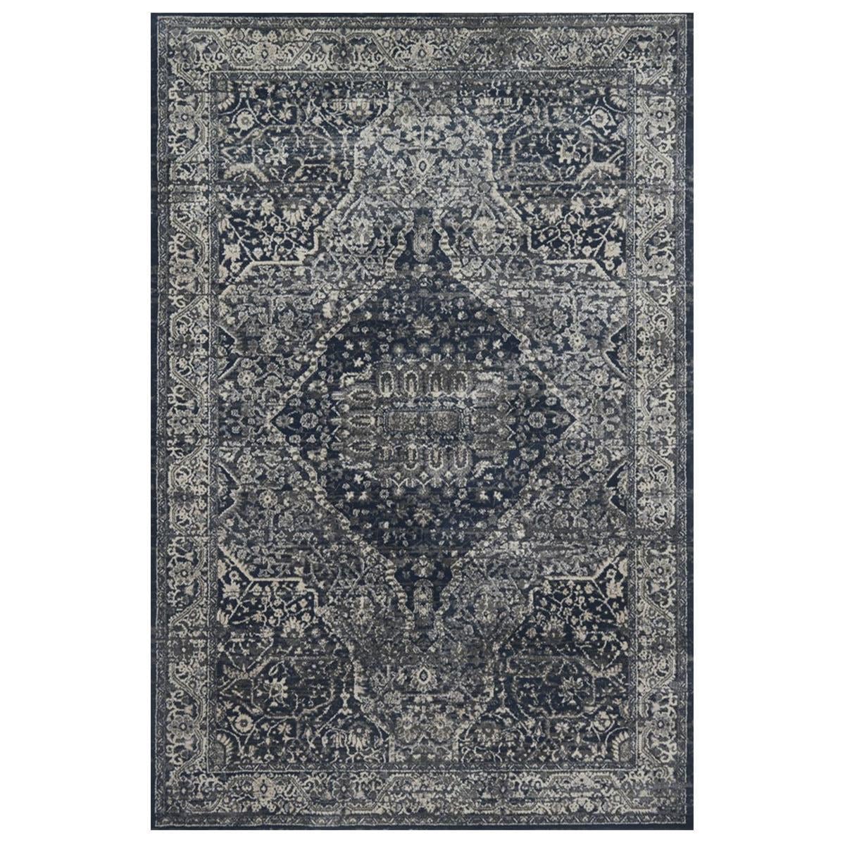 Magnolia Home Everly VY-02 3'7" x 5'7" Grey and Midnight Area Rug