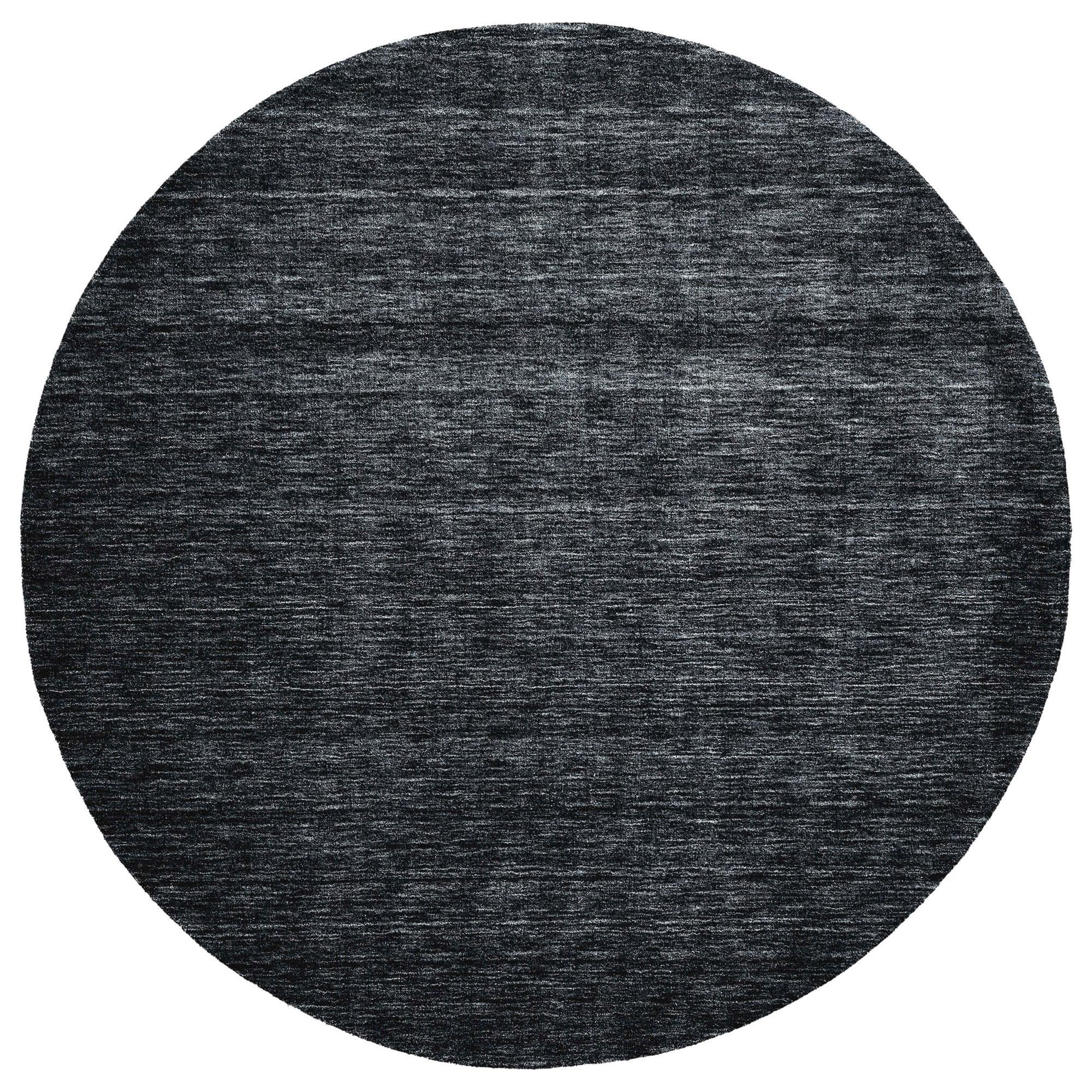 Feizy Rugs Luna 10' Round Black Area Rug | NFM