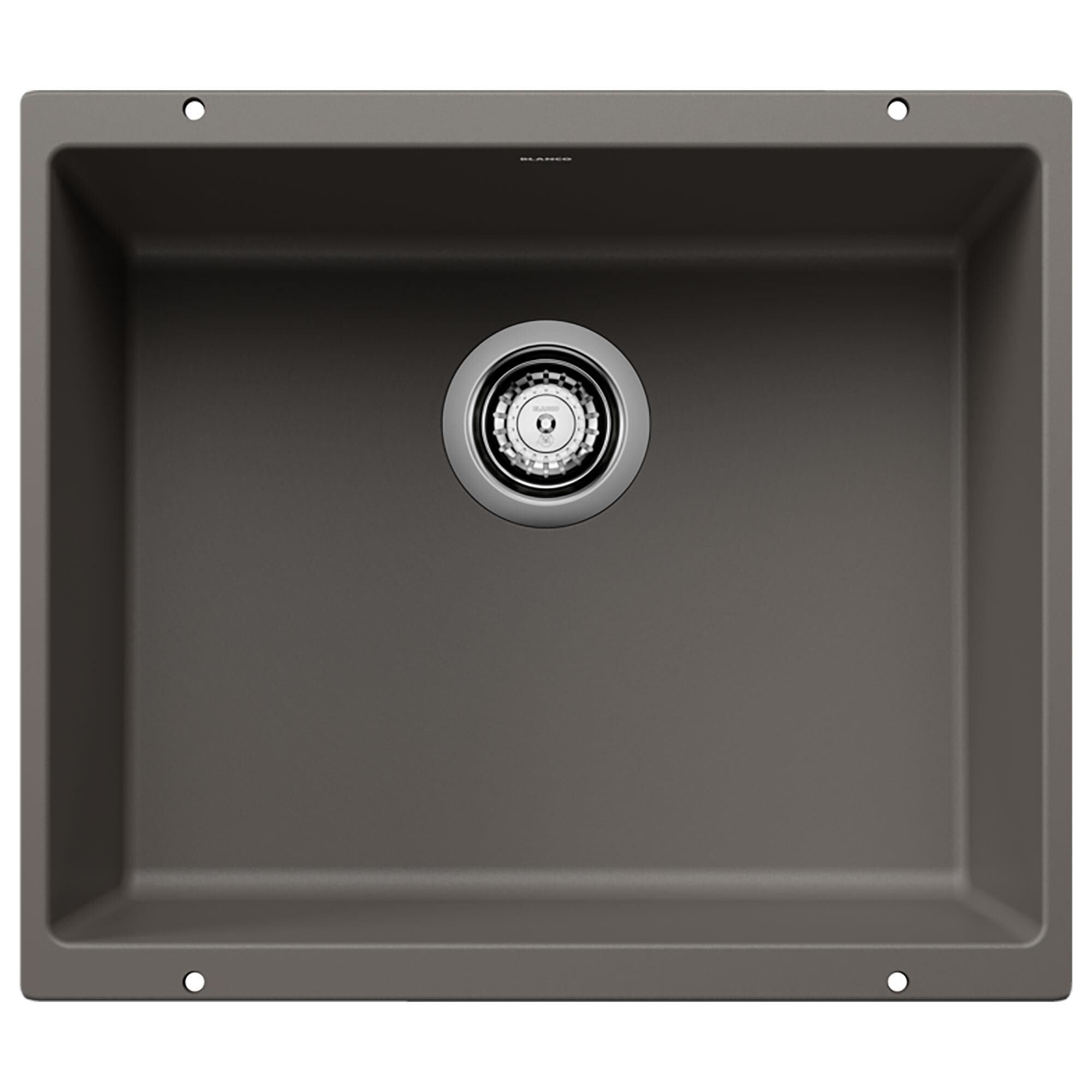 Blanco Precis 21" Single Bowl Kitchen Sinks in Volcano Gray