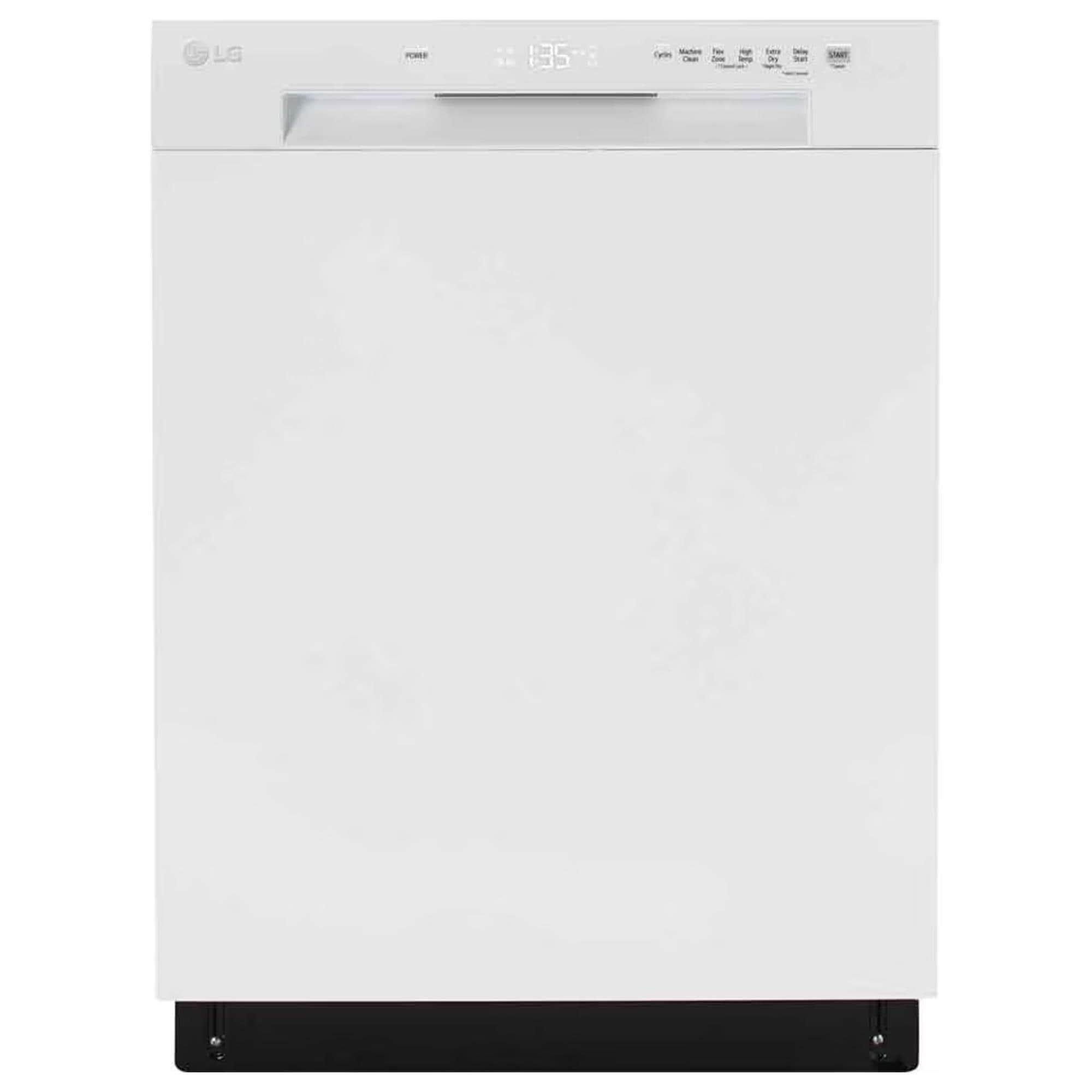 LG Front Control Dishwasher with SenseClean, White