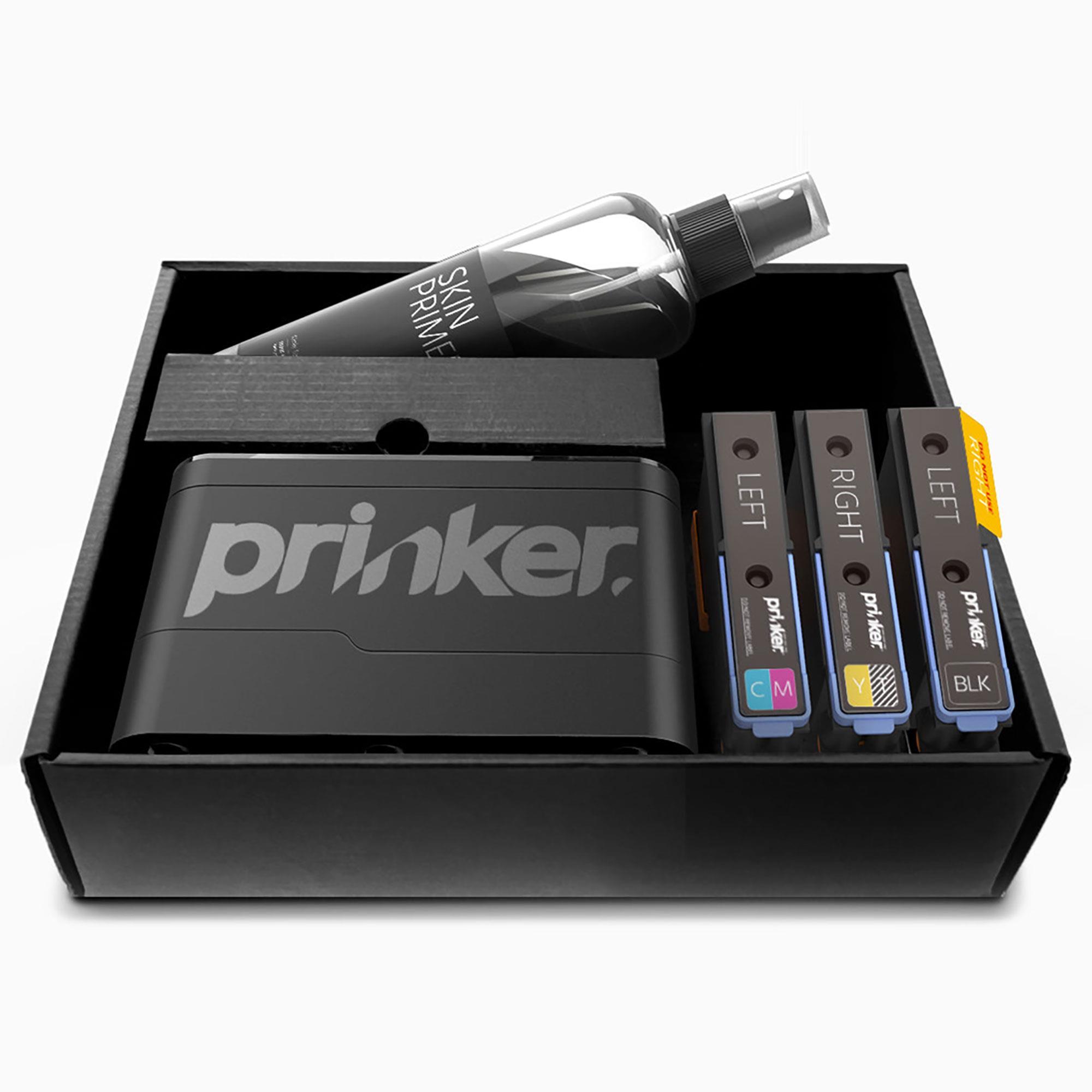 Prinker S Series Temporary Tattoo Printer with Black and Color Ink in Black