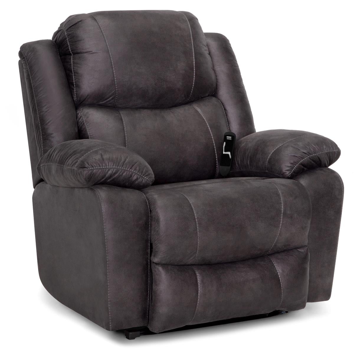 Moore Furniture Caesar Power Oversized Rocker Recliner in Westview Slate