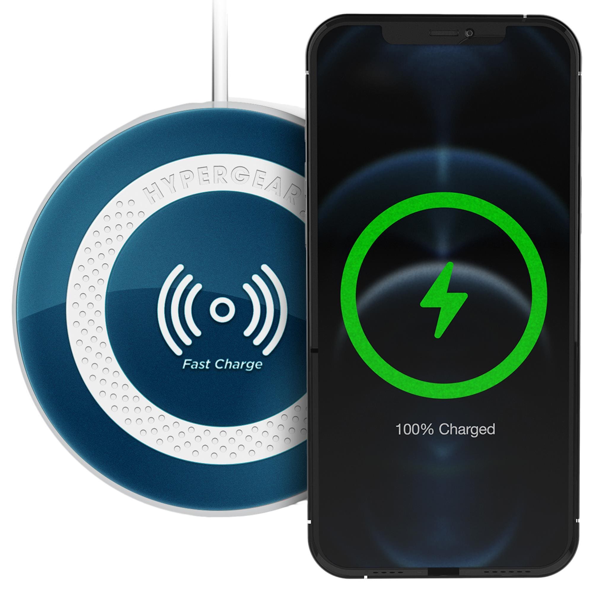 Hypercel ChargePad Pro 15W Wireless Fast Charger in Blue