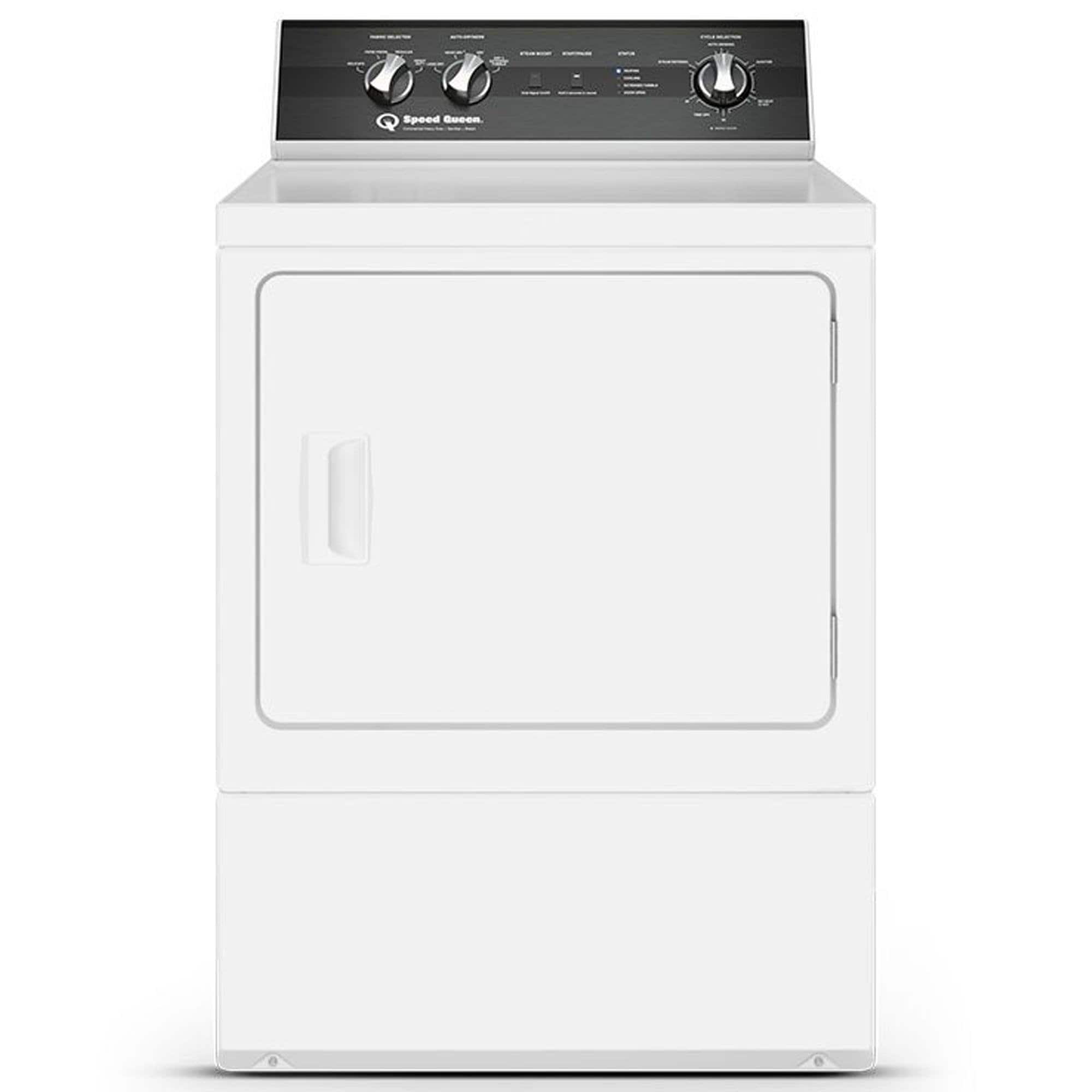 Speed Queen 7 Cu. Ft. Front Load Electric Dryer with Steam in White