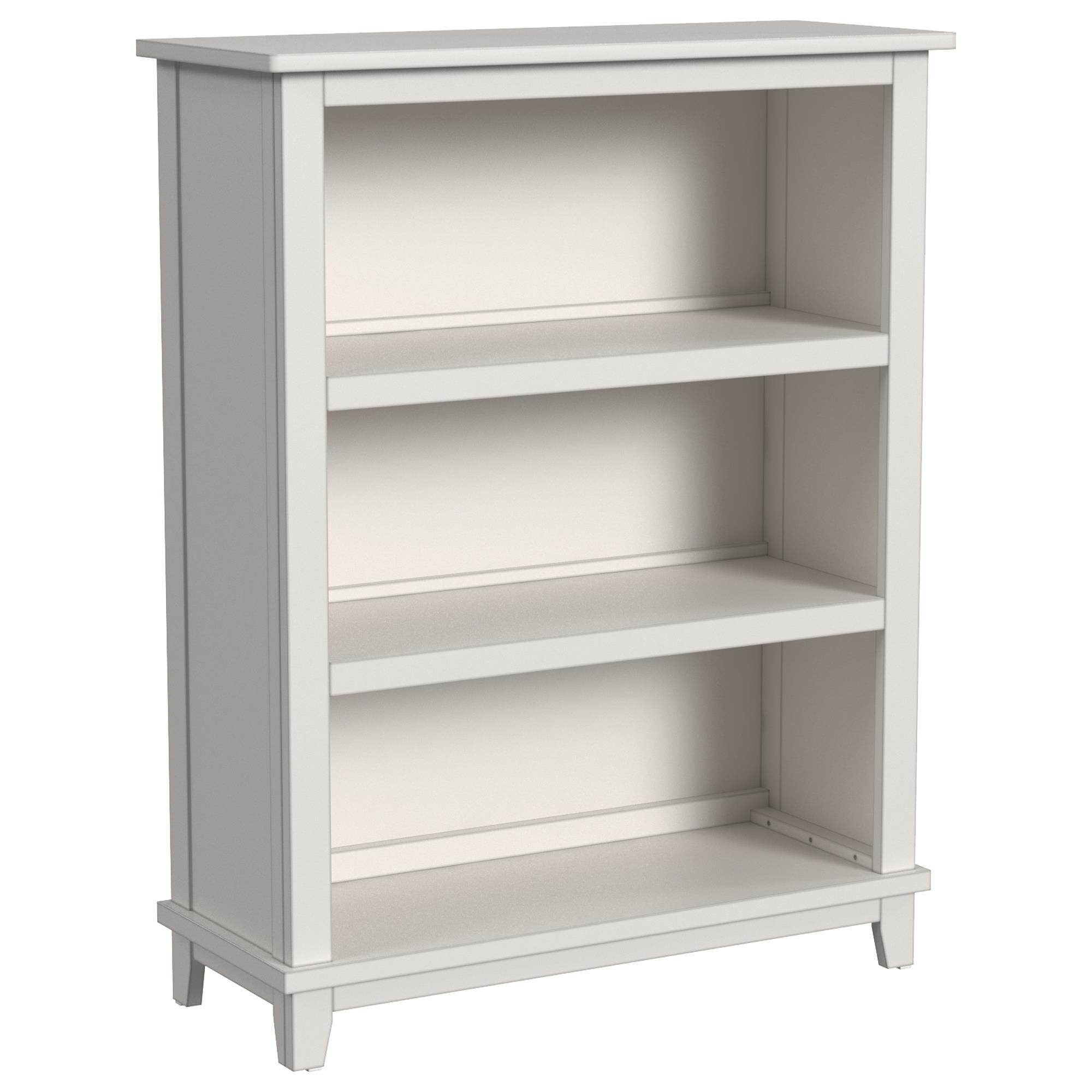 Eastern Shore Lodge 3-Shelf Bookcase in Cream