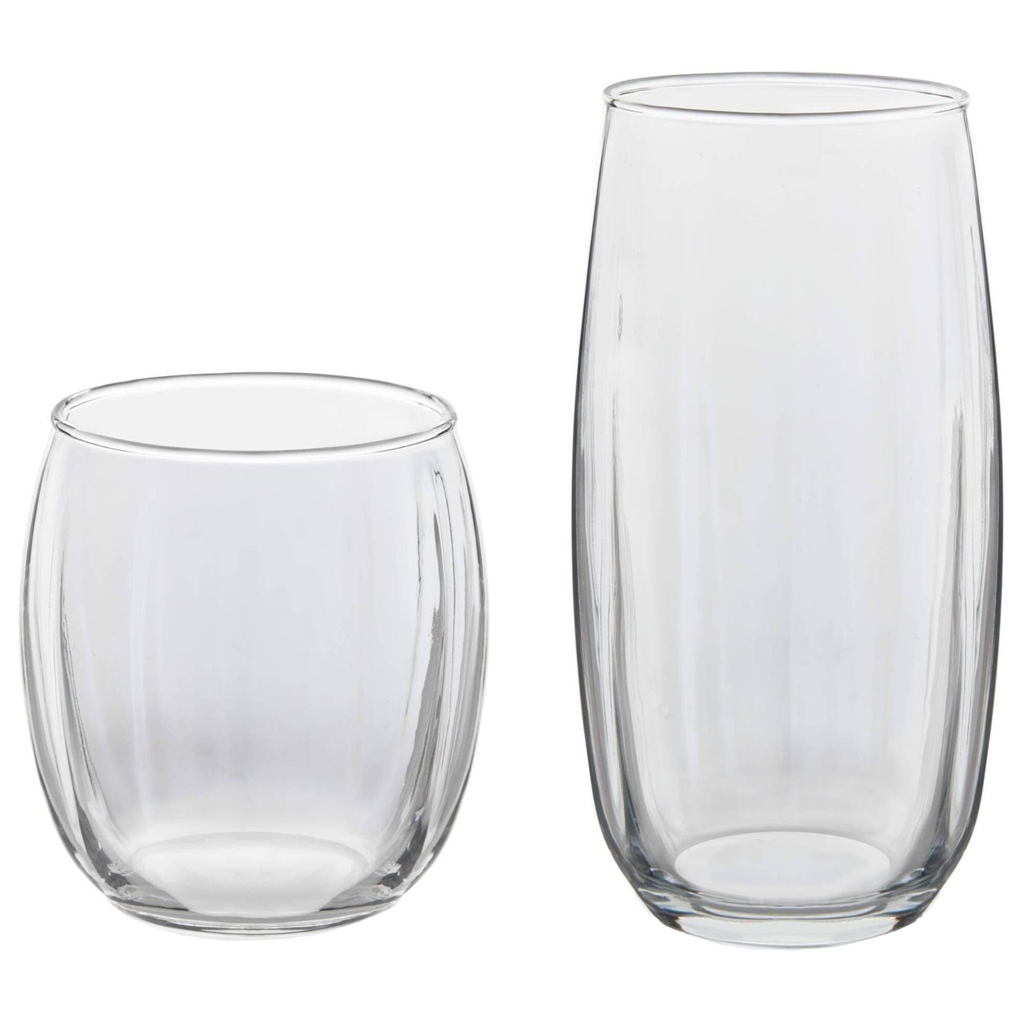 Libbey Glass Samba 16-Piece Drinkware Set in Clear