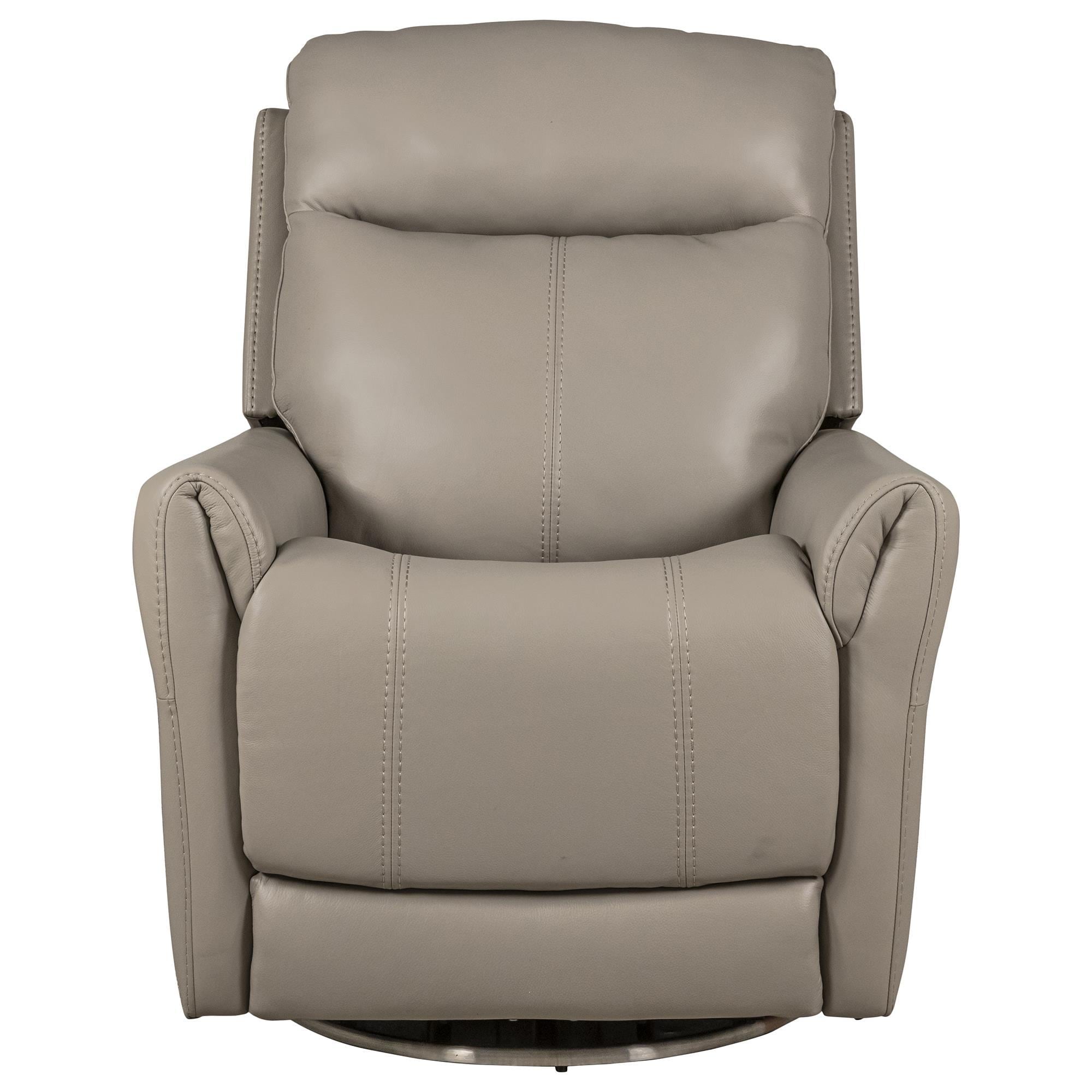 MotoMotion Leather Power Swivel Recliner in Sorrento Dove