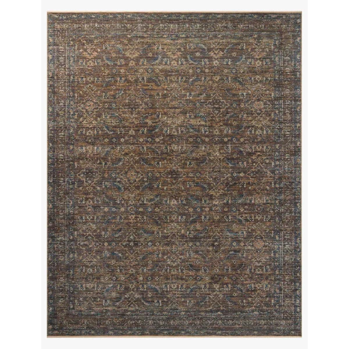 Loloi Loloi Heritage Lagoon / Tobacco 3'-0" x 5'-0" Accent Rug