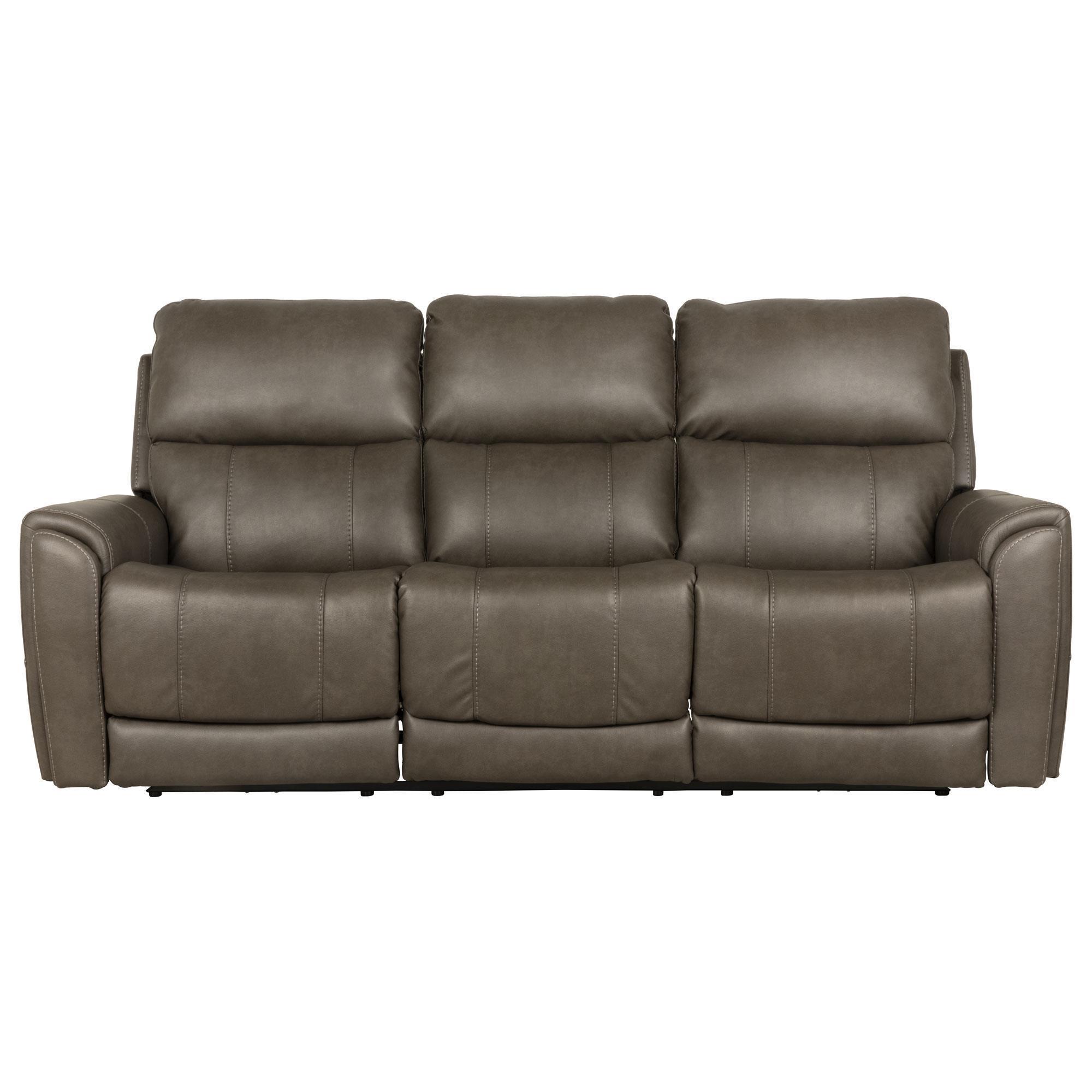 Flexsteel Carter Power Reclining Sofa with Console and Power Headrests ...