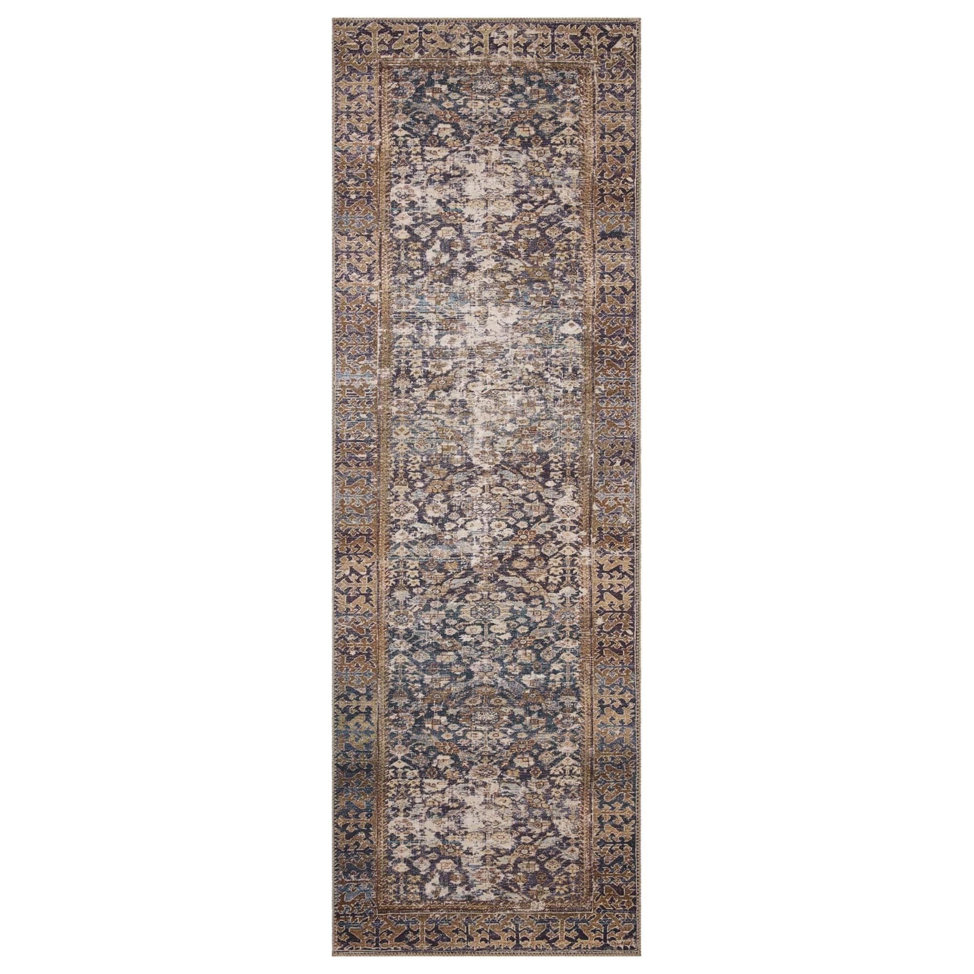 Amber Lewis x Loloi Georgie 3' x 12' Denim and Spice Runner