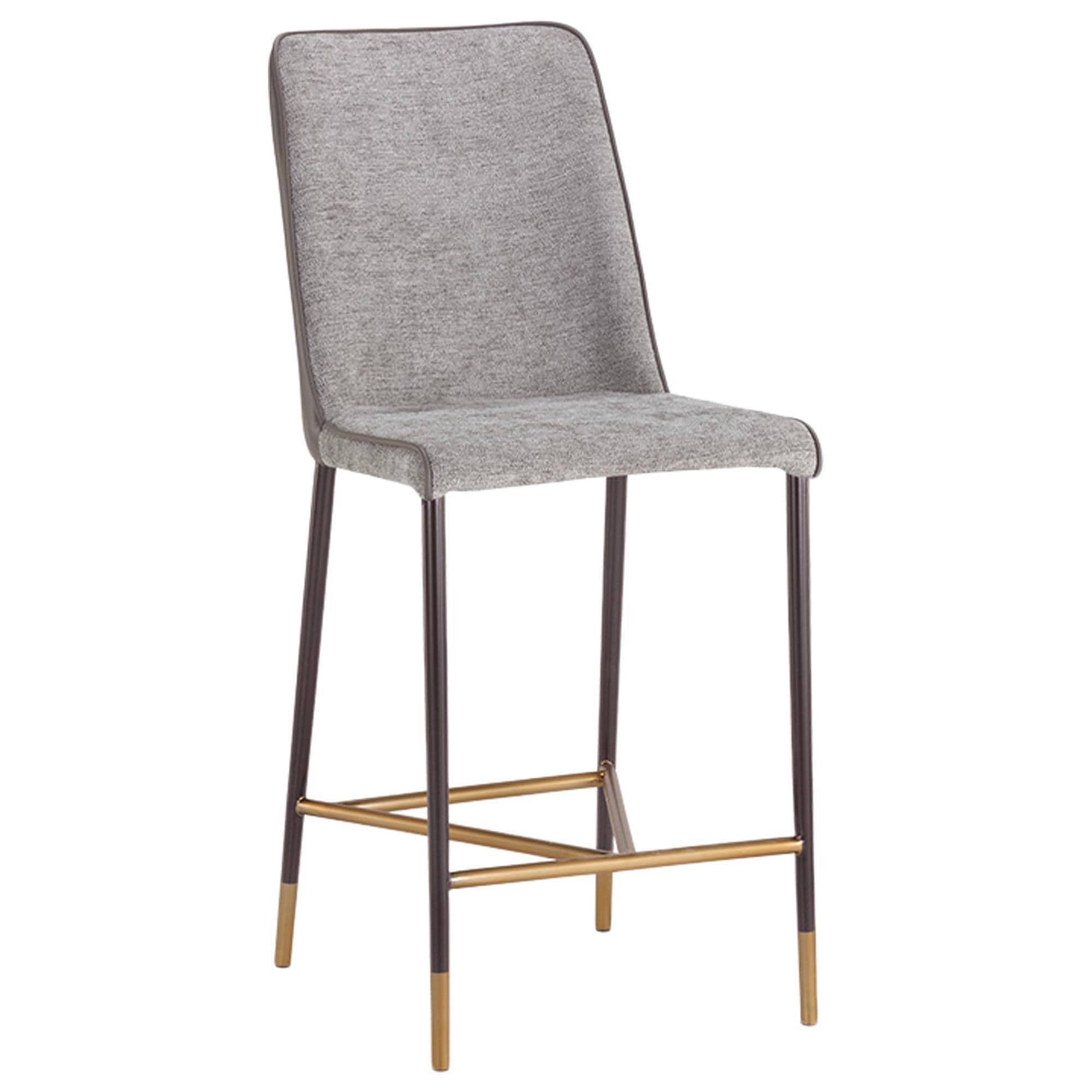 37B Ikon Klaus Counter Stool in Gold and Gunmetal