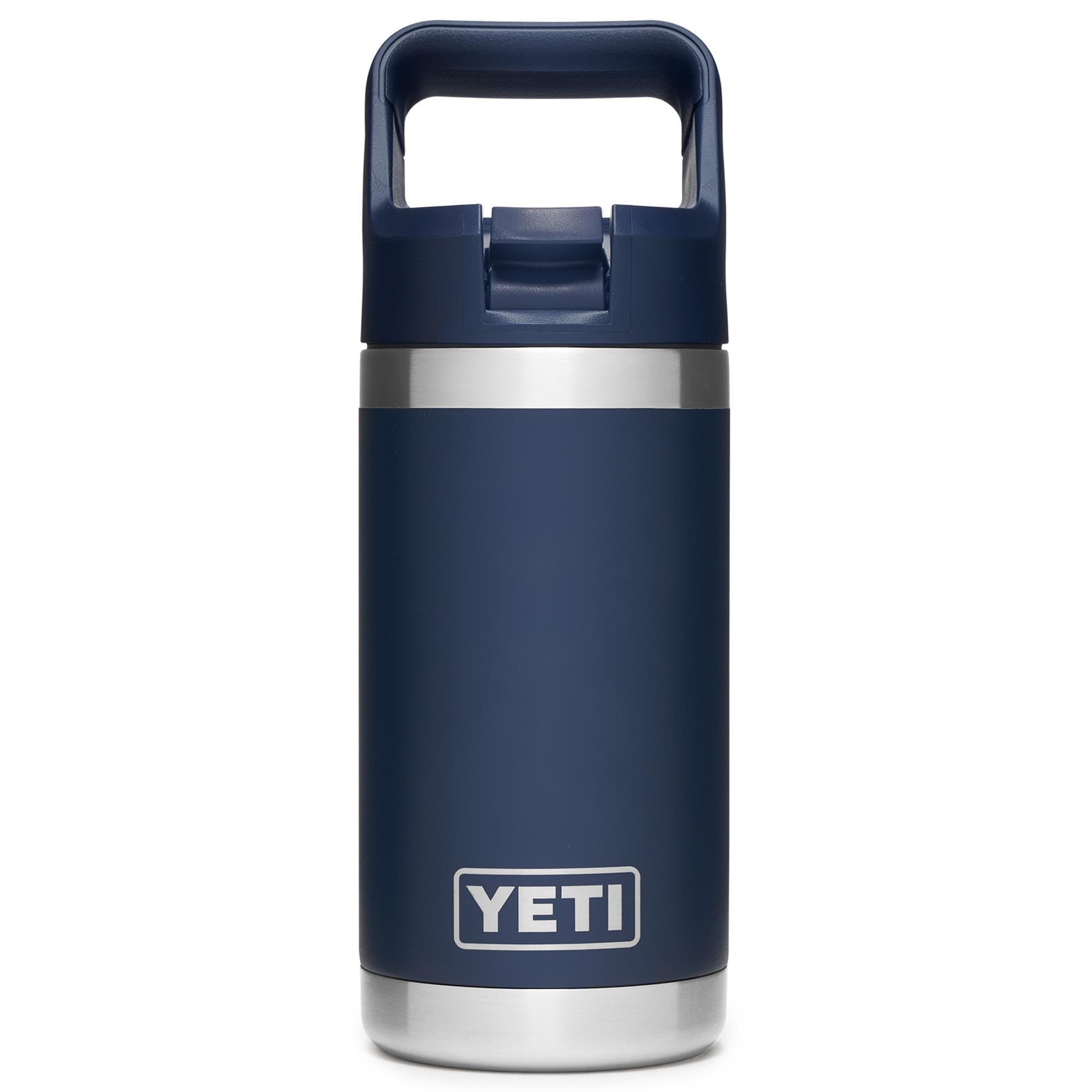 YETI Rambler Jr. 12. Oz Kids Water Bottle with Staw Cap in Navy