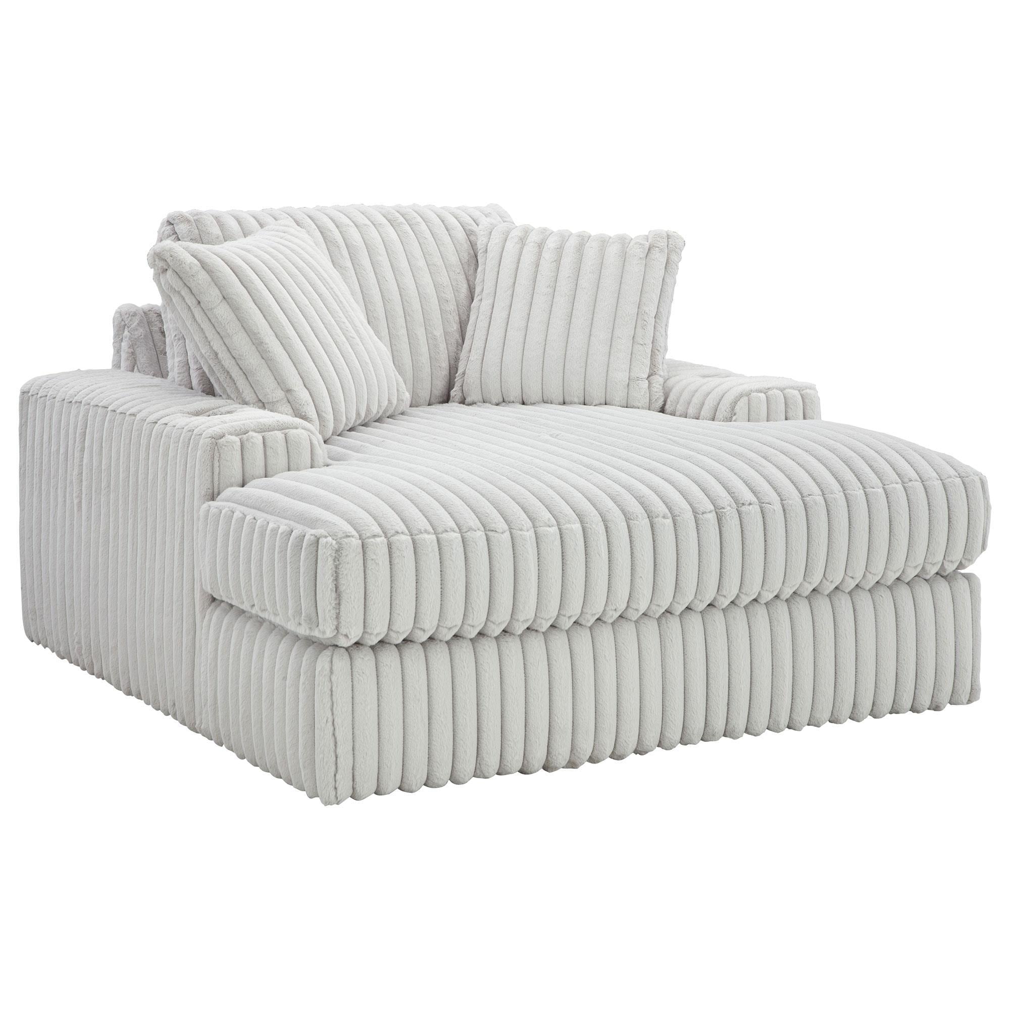 Ashley Stupendous Oversized Chaise in Alloy