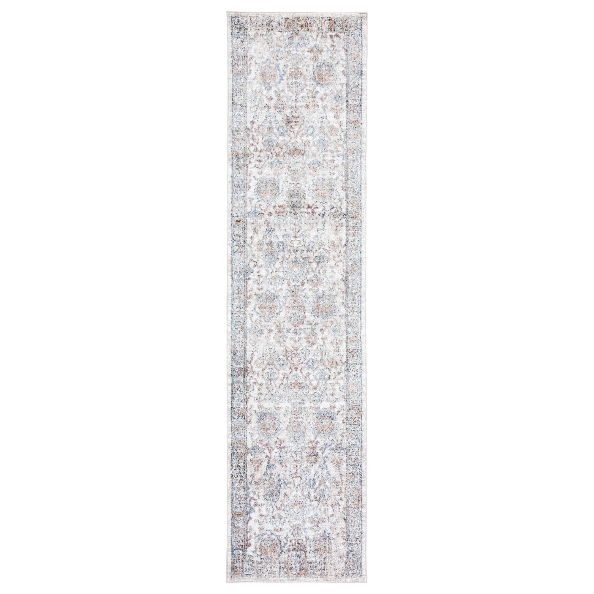 Safavieh Jasmine 2'2" x 9' Ivory and Blue Runner