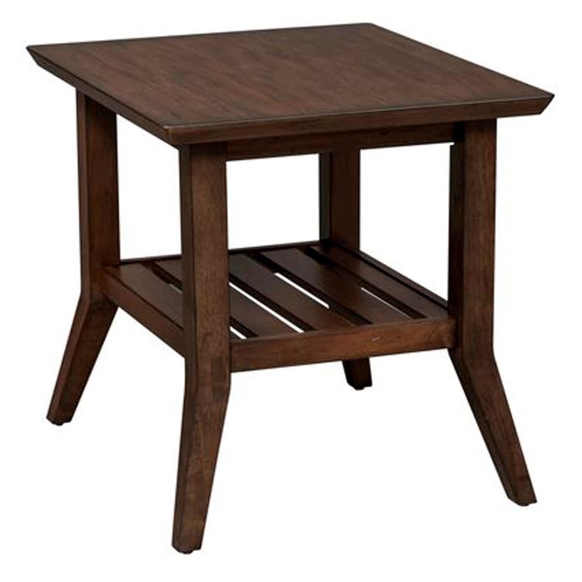 Belle Furnishings Ventura Boulevards Rectangular End Table in Bronze Spice