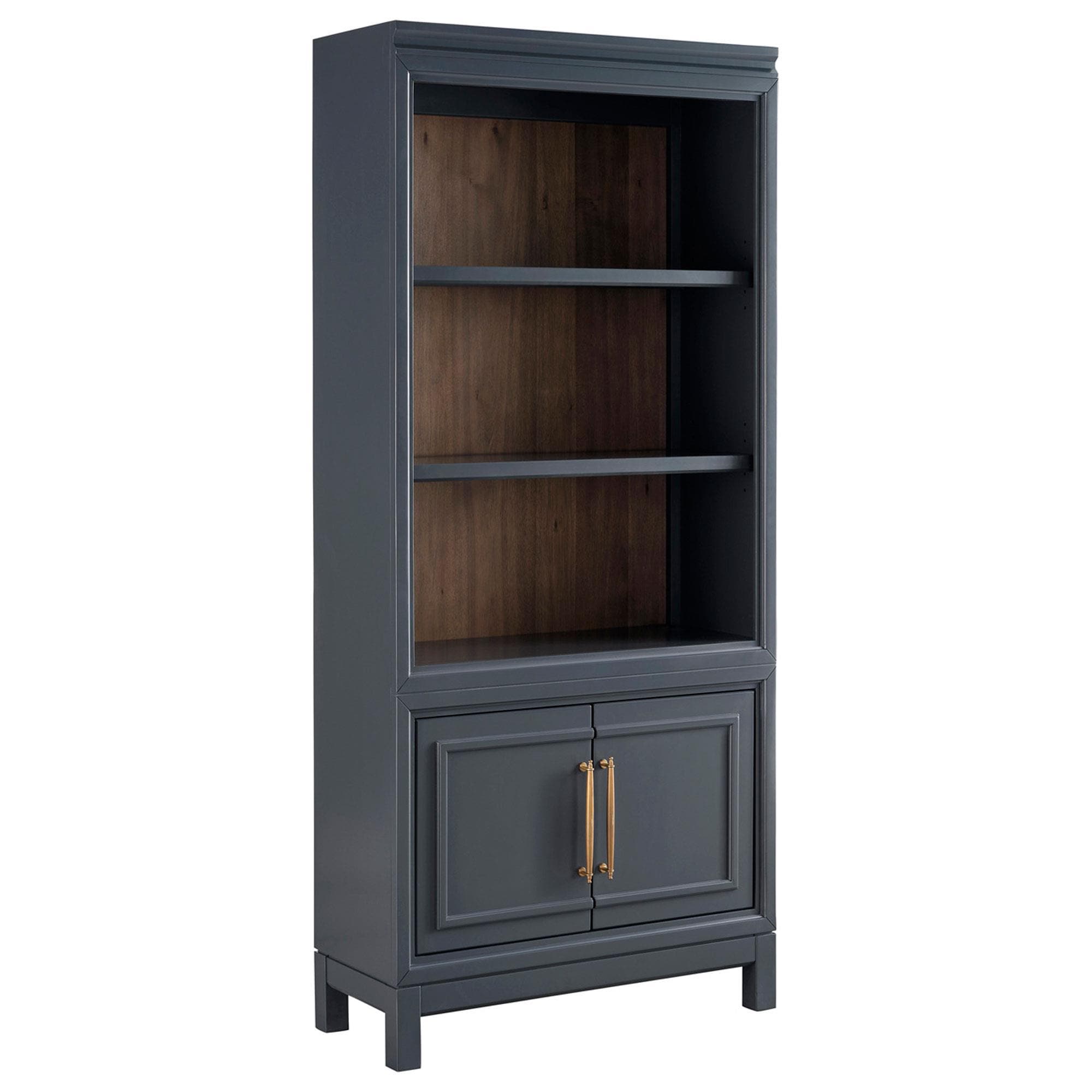 Riva Ridge Alexander 2-Door Bookcase in Midnight