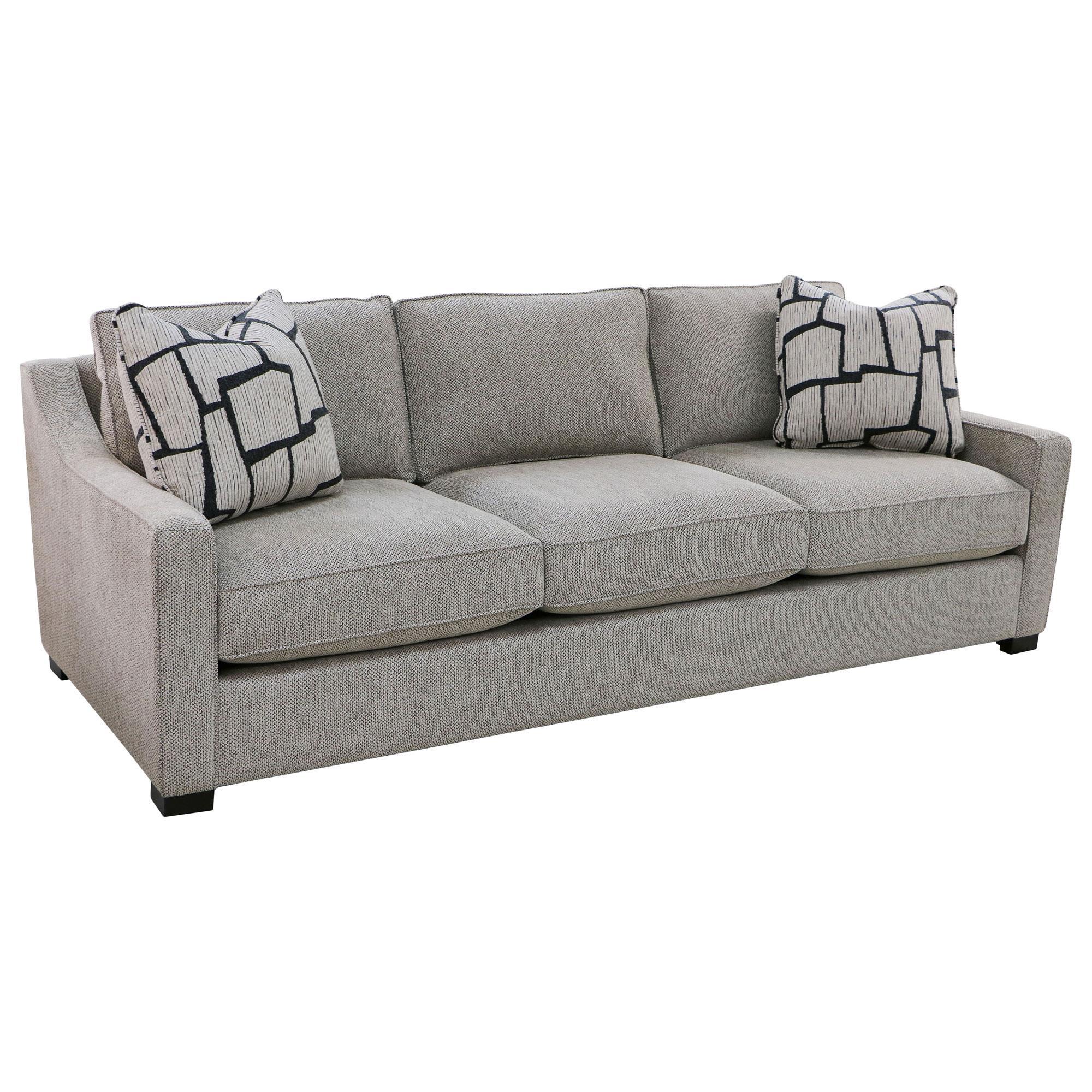 Fulton Home Marley 96" Stationary Sofa in Primo Latte