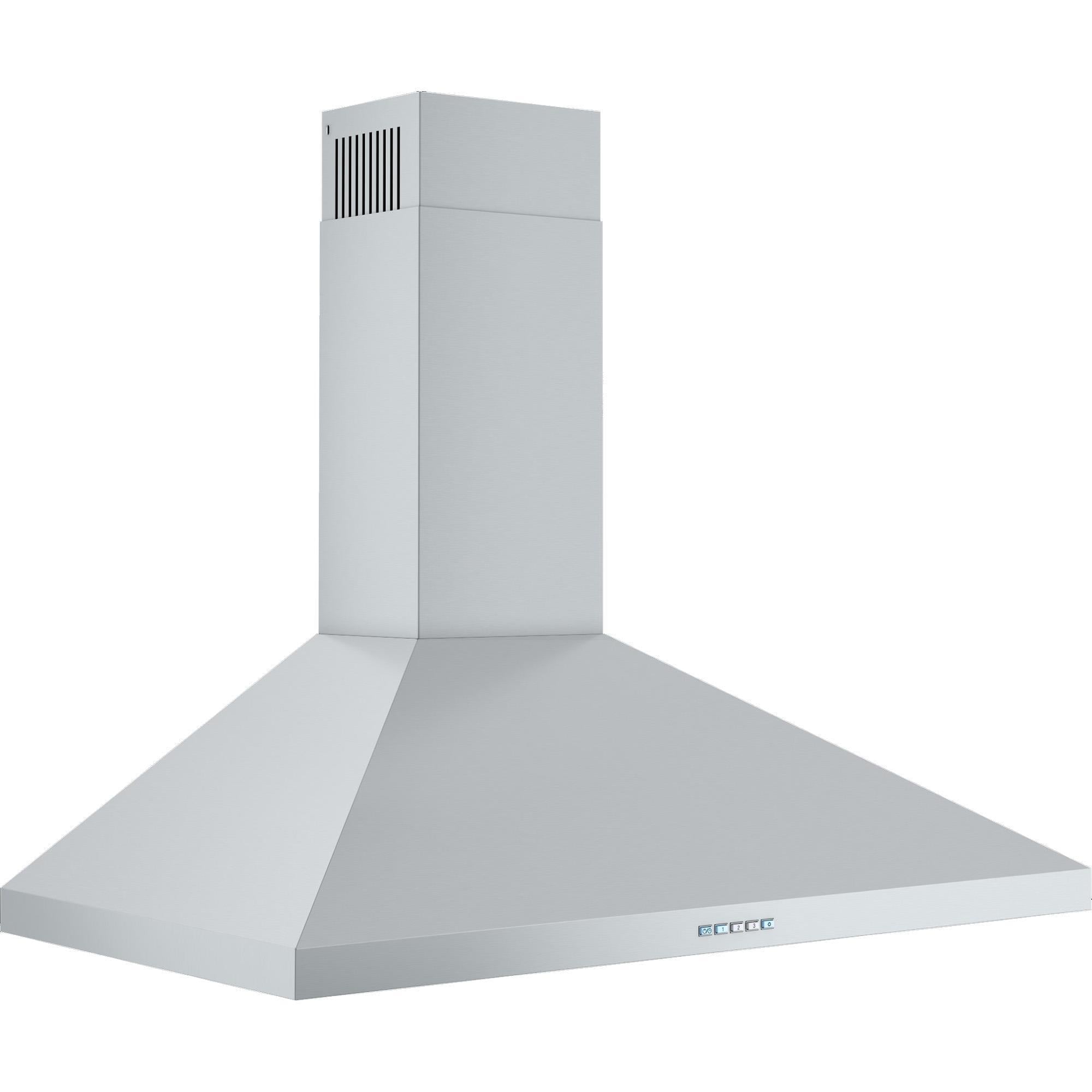 Berkshire Hoods 36" 400 CFM Pyramid Wall-Mount Range Hood in Stainless ...