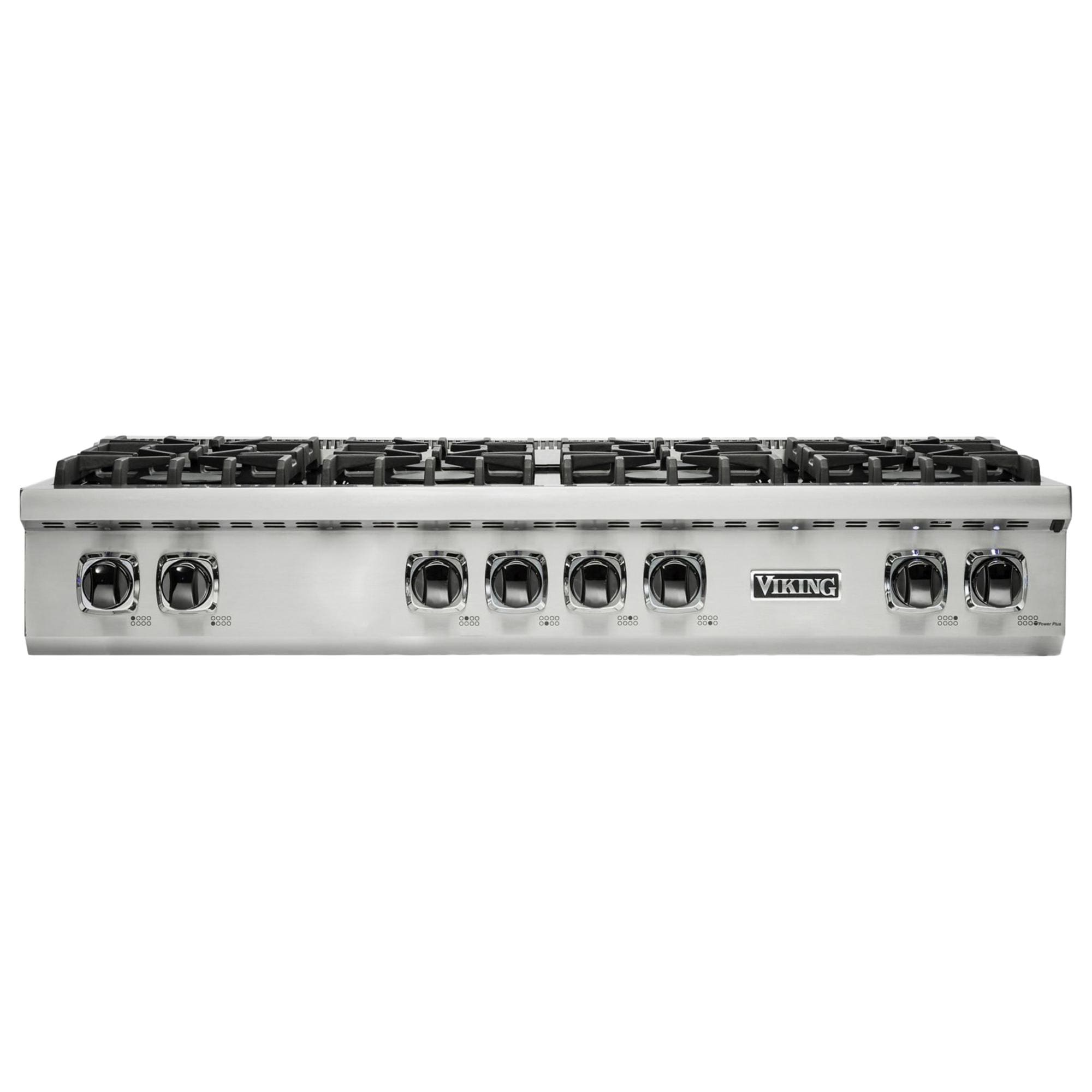 Viking Range 48" Natural Gas Rangetop with 8 Burners in Stainless Steel ...