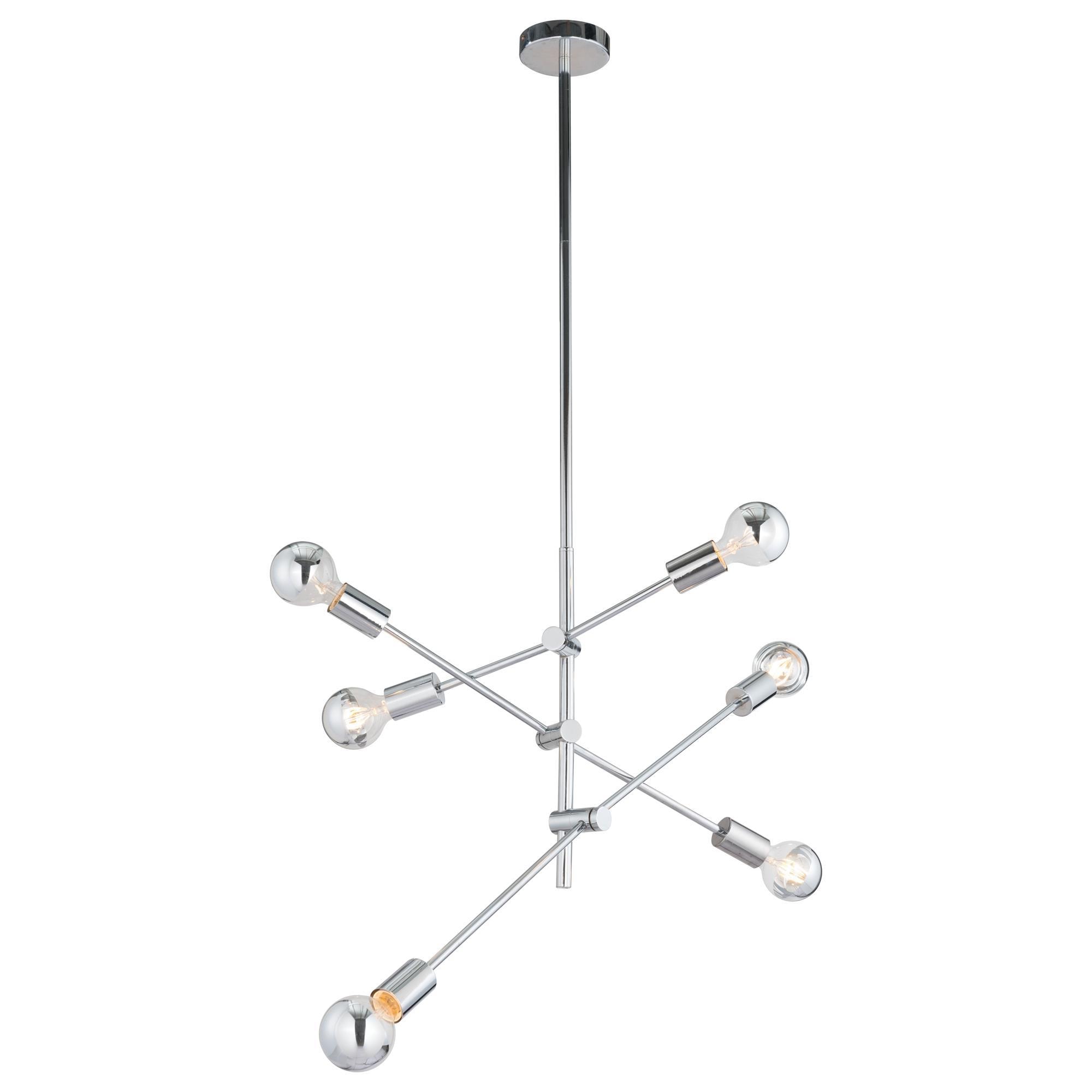 Zuo Modern Brixton Ceiling Lamp in Chrome | NFM