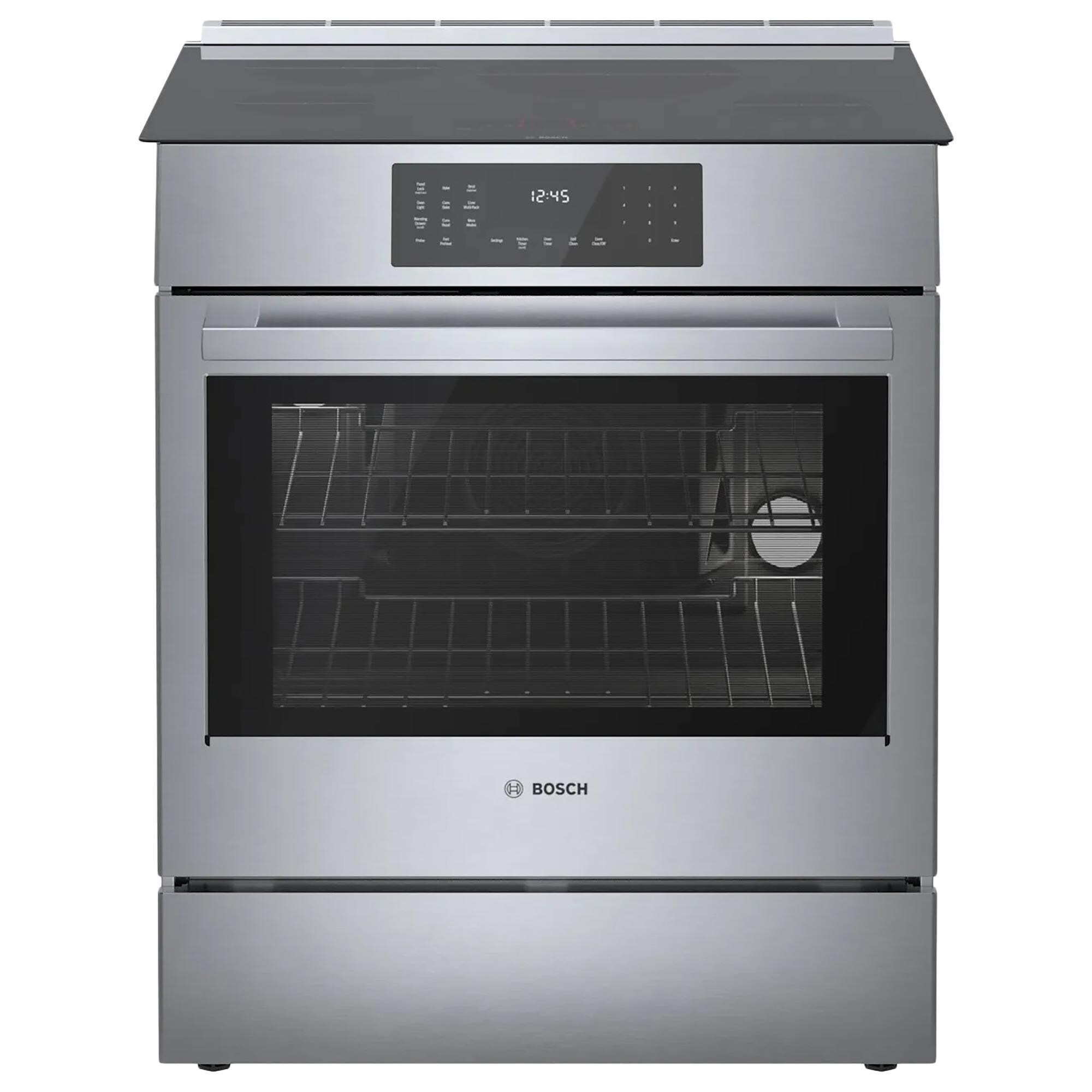 Bosch 800 Series 30" Slide-in Electric Induction Range in Stainless ...