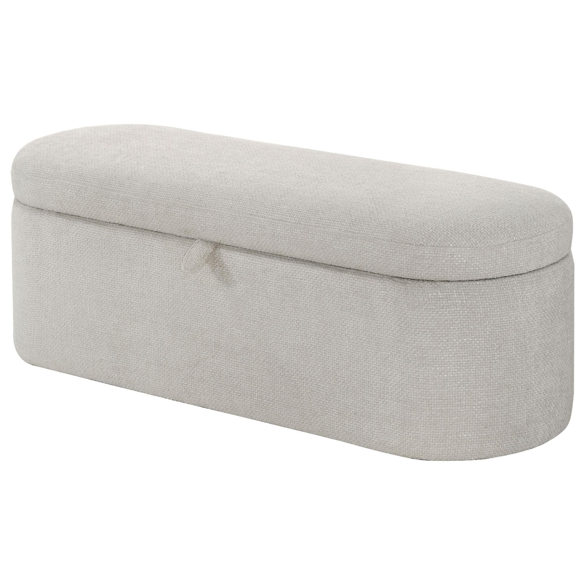 Crown Mark Philipa Storage Bench in Oatmeal