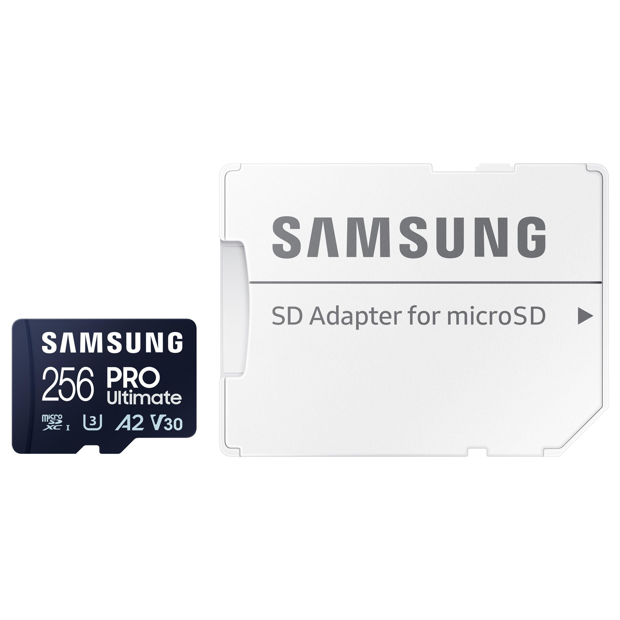 Samsung 256GB Pro Ultimate MicroSD Memory Card in Blue