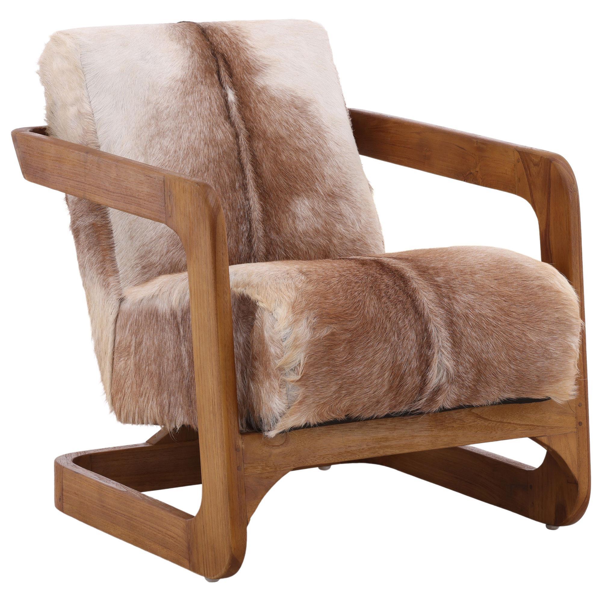 Blue Sun Designs Bautista Accent Chair in Brown