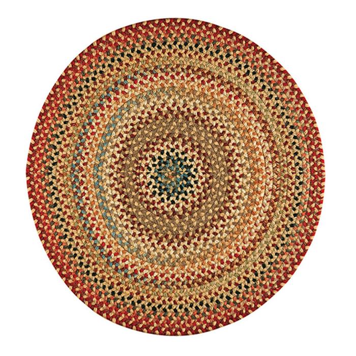 Capel Americana 0346-100 7'6" Light Gold Round Area Rug | Shop NFM