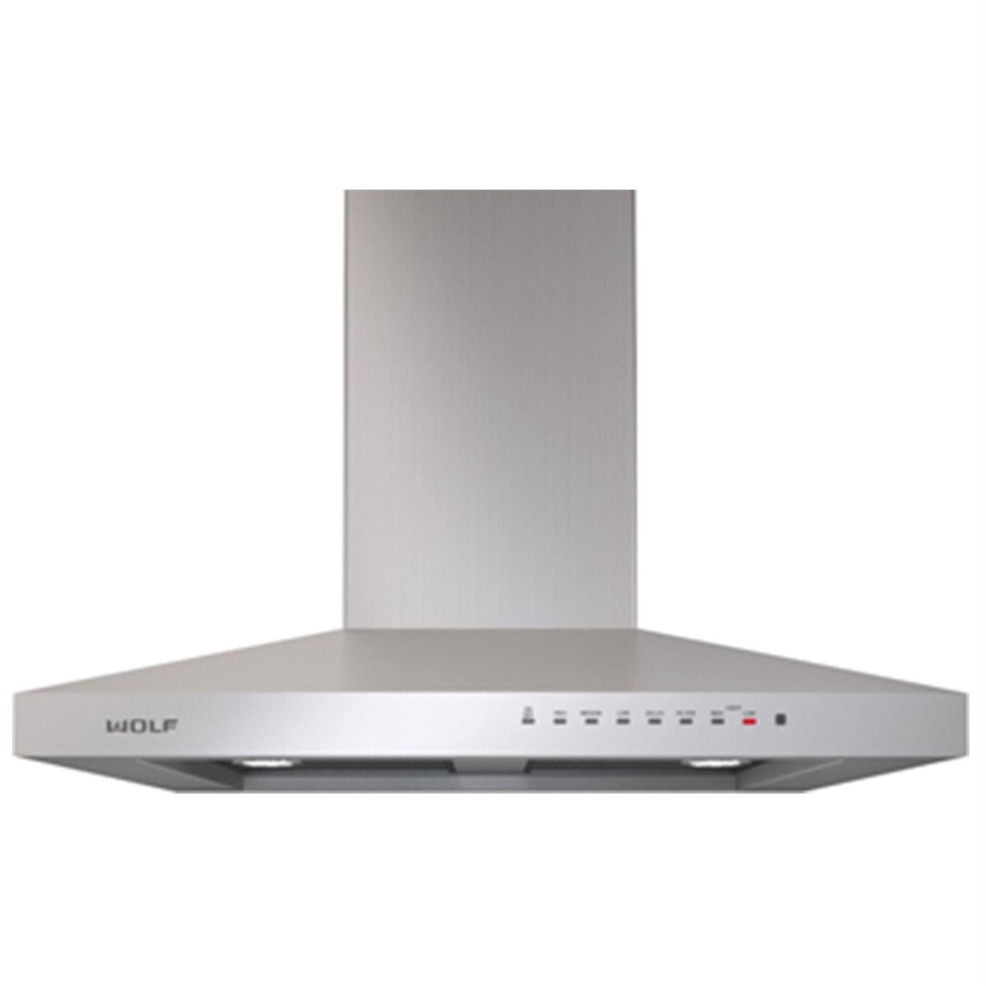 Wolf 30" Wall Mount Chimney Range Hood in Stainless Steel | Nebraska ...