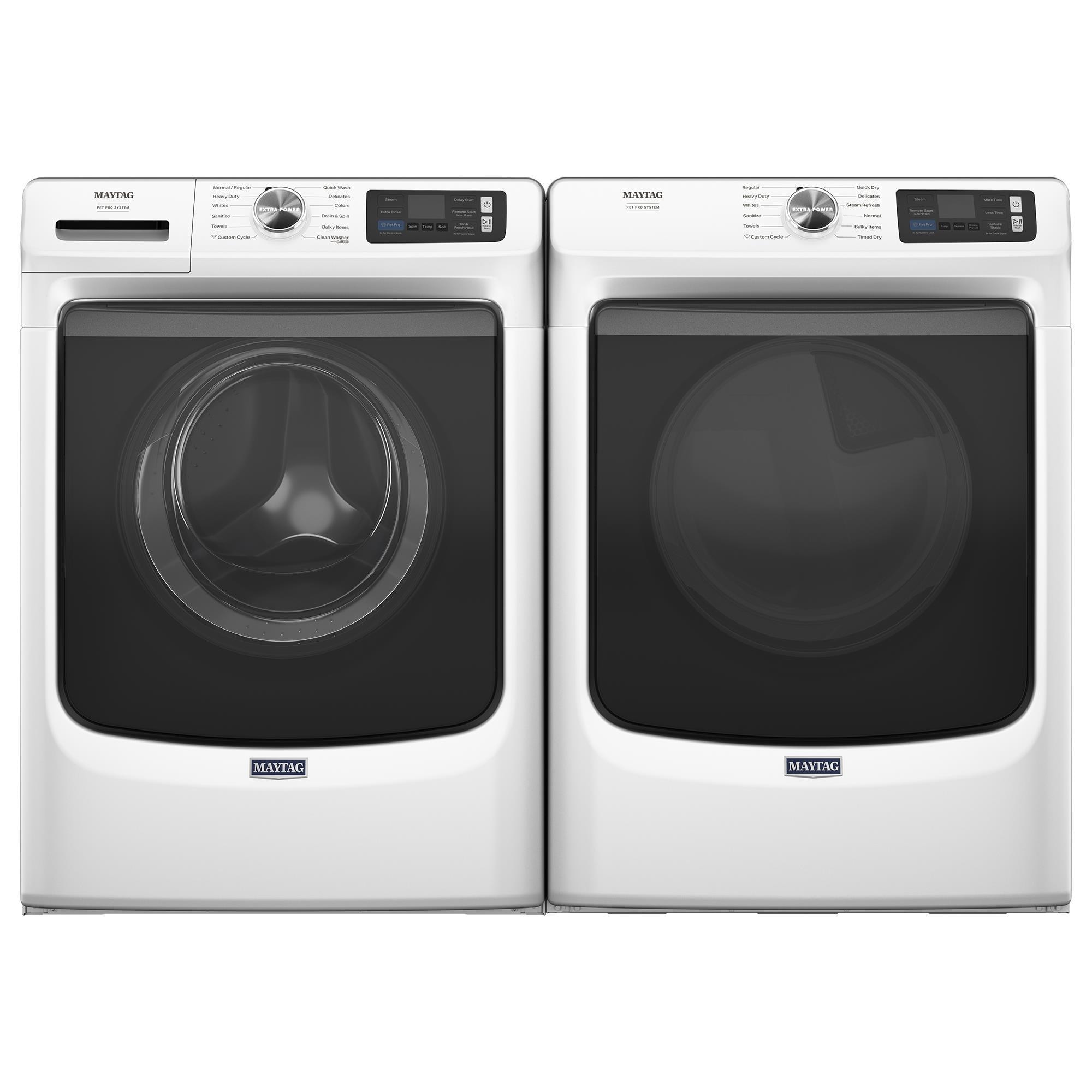 Maytag Maytag 5 Cu. Ft. Capacity Front Load Washer and Maytag 7.3 Cu ...