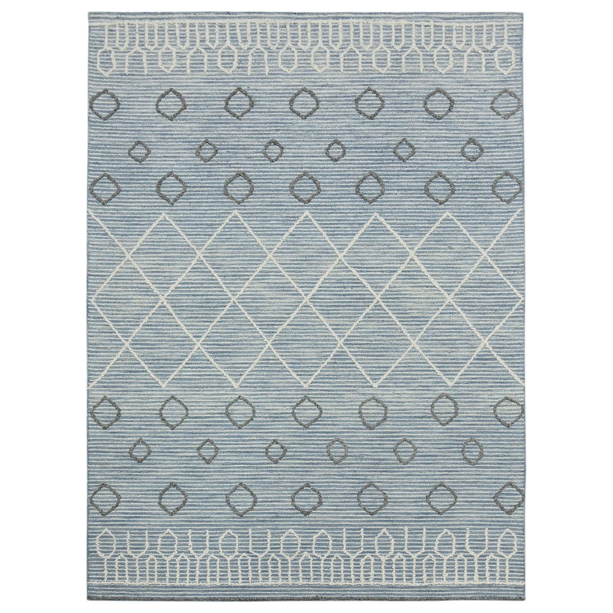 Amer Rugs Berlin 2' x 3' Blue and White Area Rug | NFM