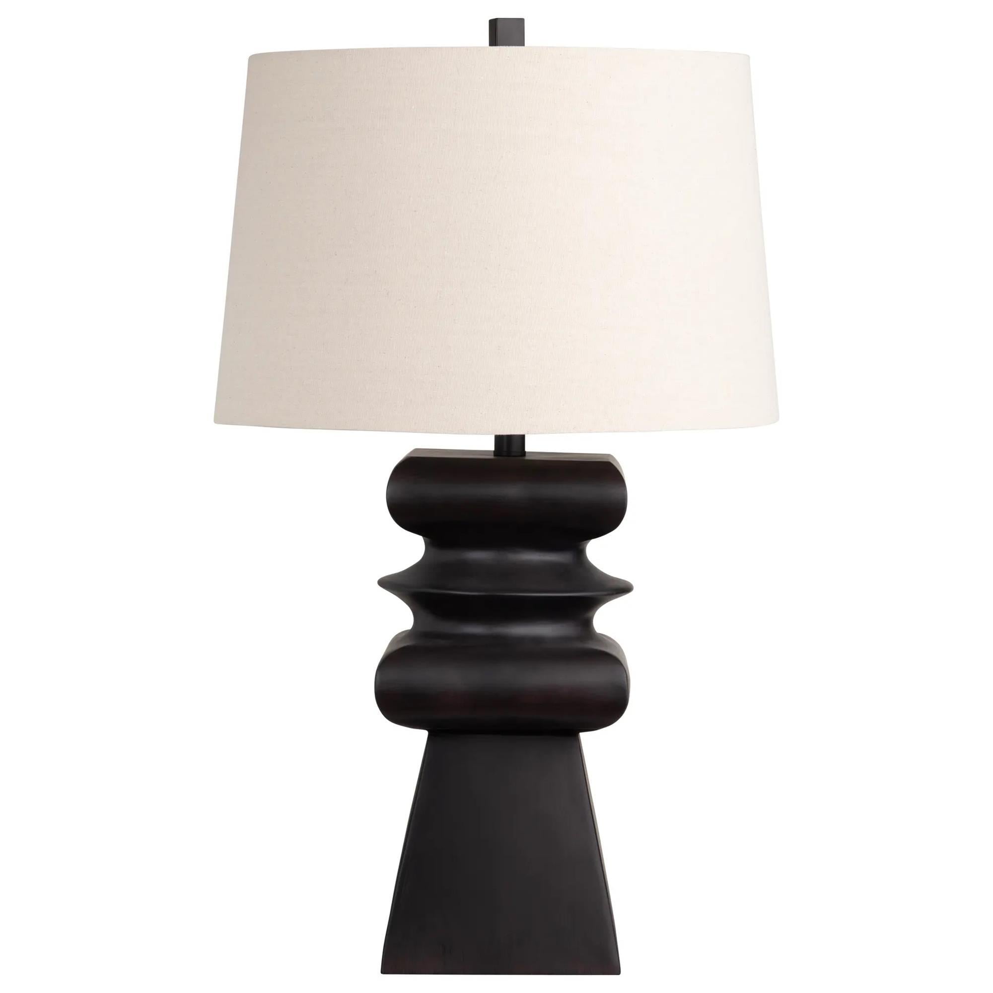 Crestview Collection Zane Table Lamp in Black