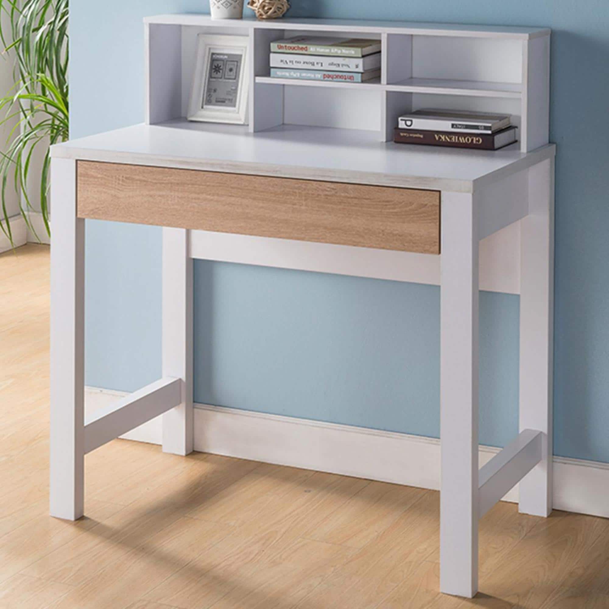 Global Movement Computer Desk in Weathered White | Nebraska Furniture Mart