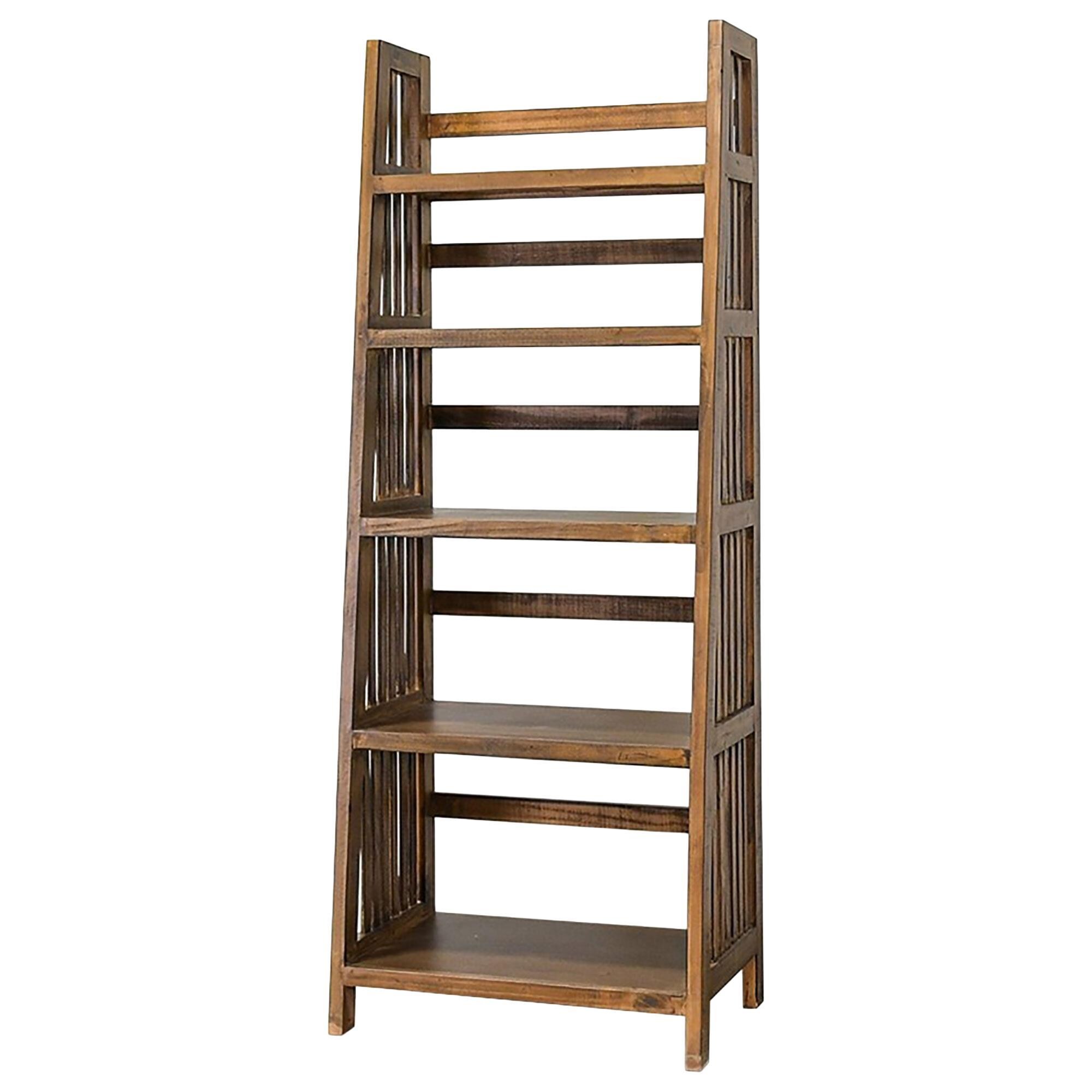 Ardent Home Premier 5-Shelf Bookcase in Toasted Pecan