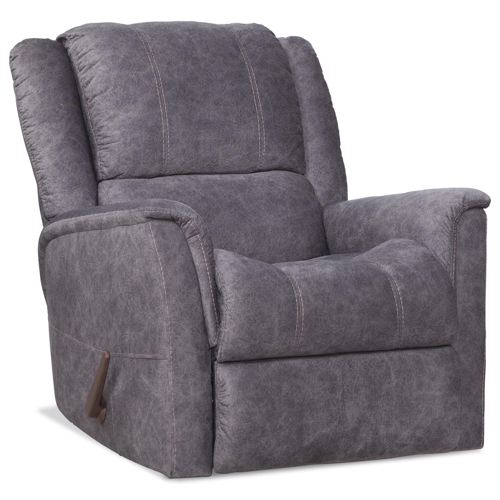 HomeStretch Viper Manual Rocker Recliner in Gunmetal