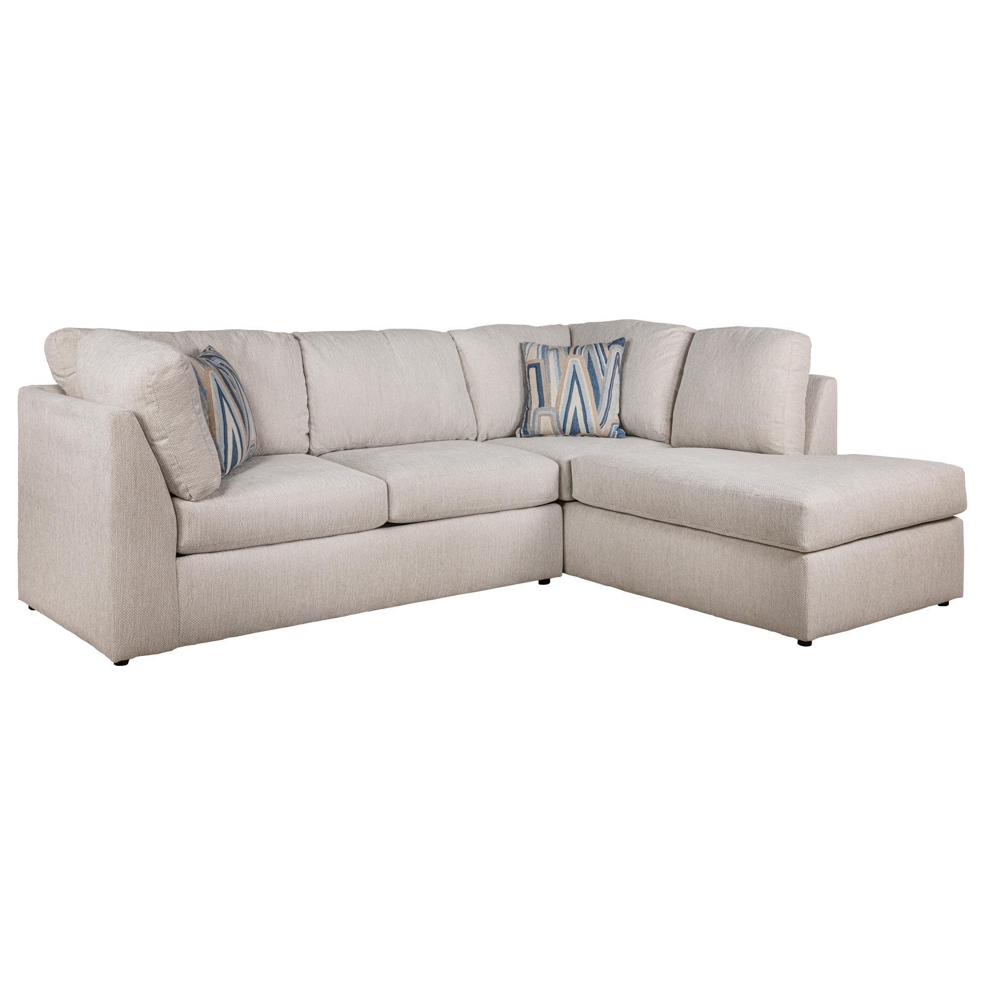 Pennycross Haven Stationary Full Sleeper with Chaise in Parchment