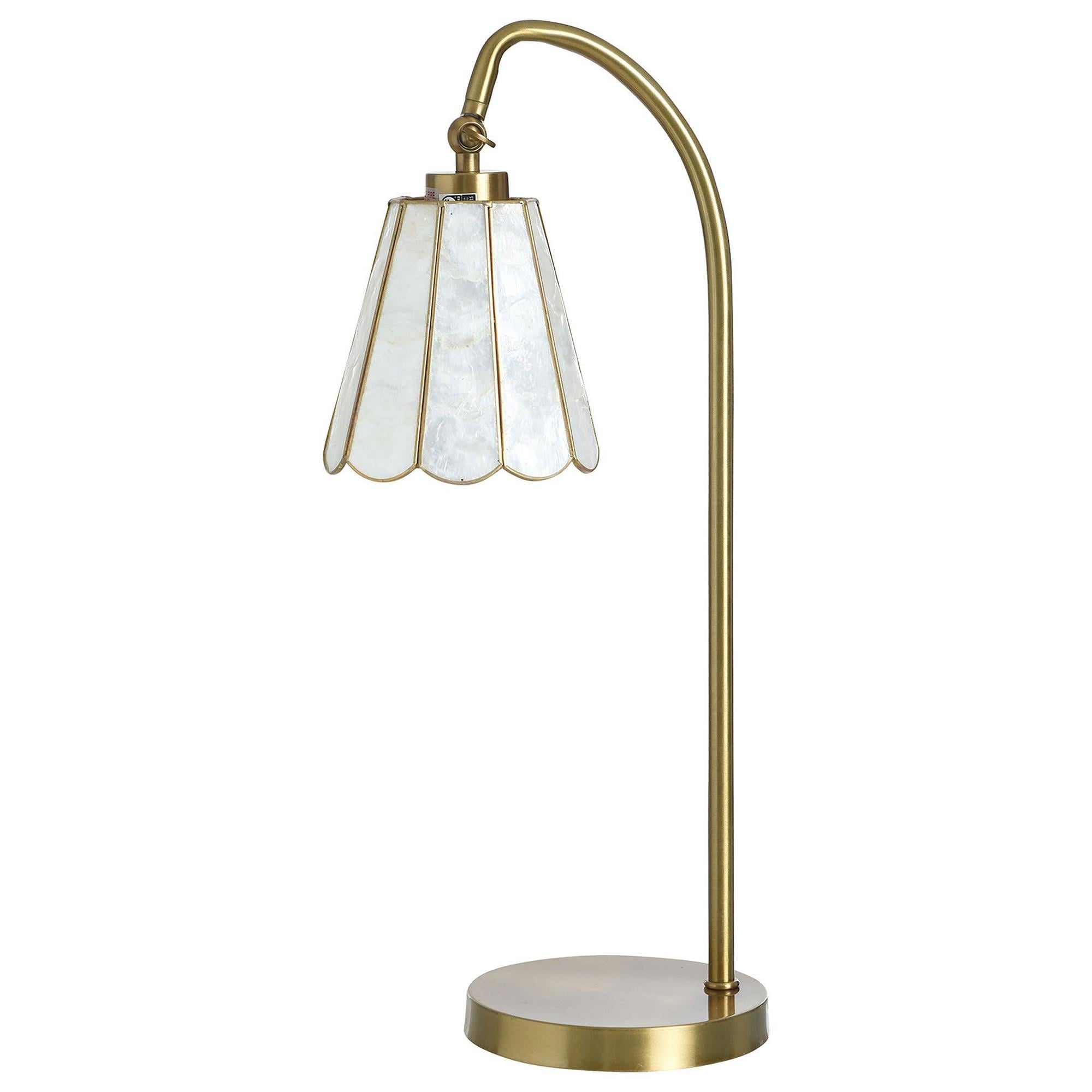 Flair Industries Verity Table Lamp in Brass