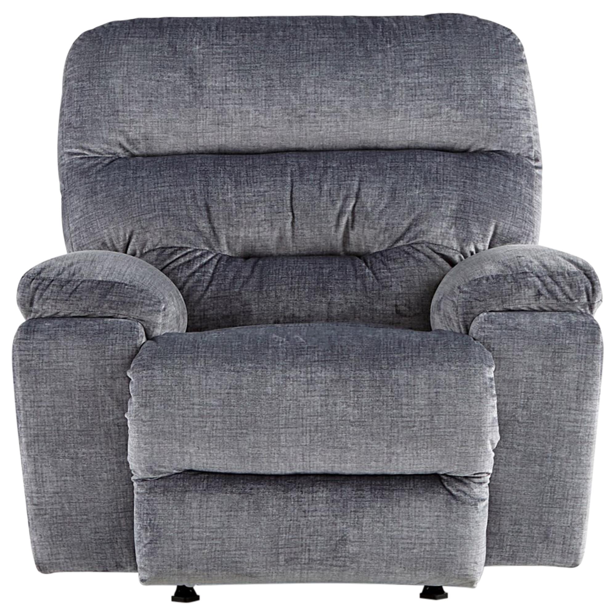 Best Home Furnishings Ryson Casual Rocker Recliner in Smoke | NFM