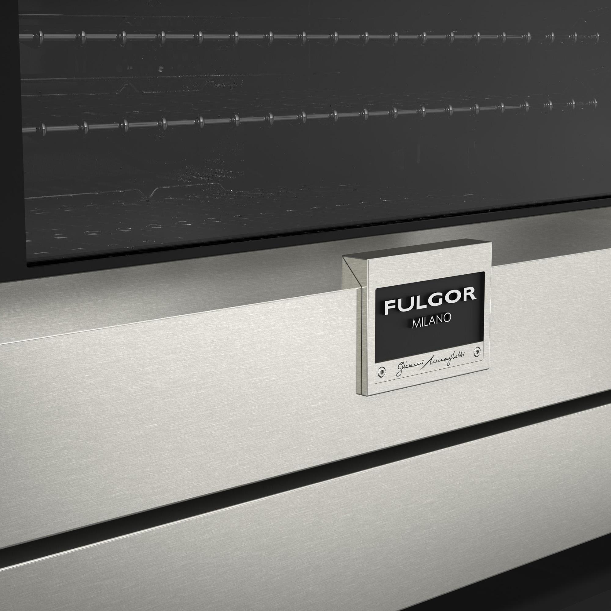 Fulgor Milano Sofia 5.7 Cu. Ft. 36" Professional Dual Fuel Range with ...