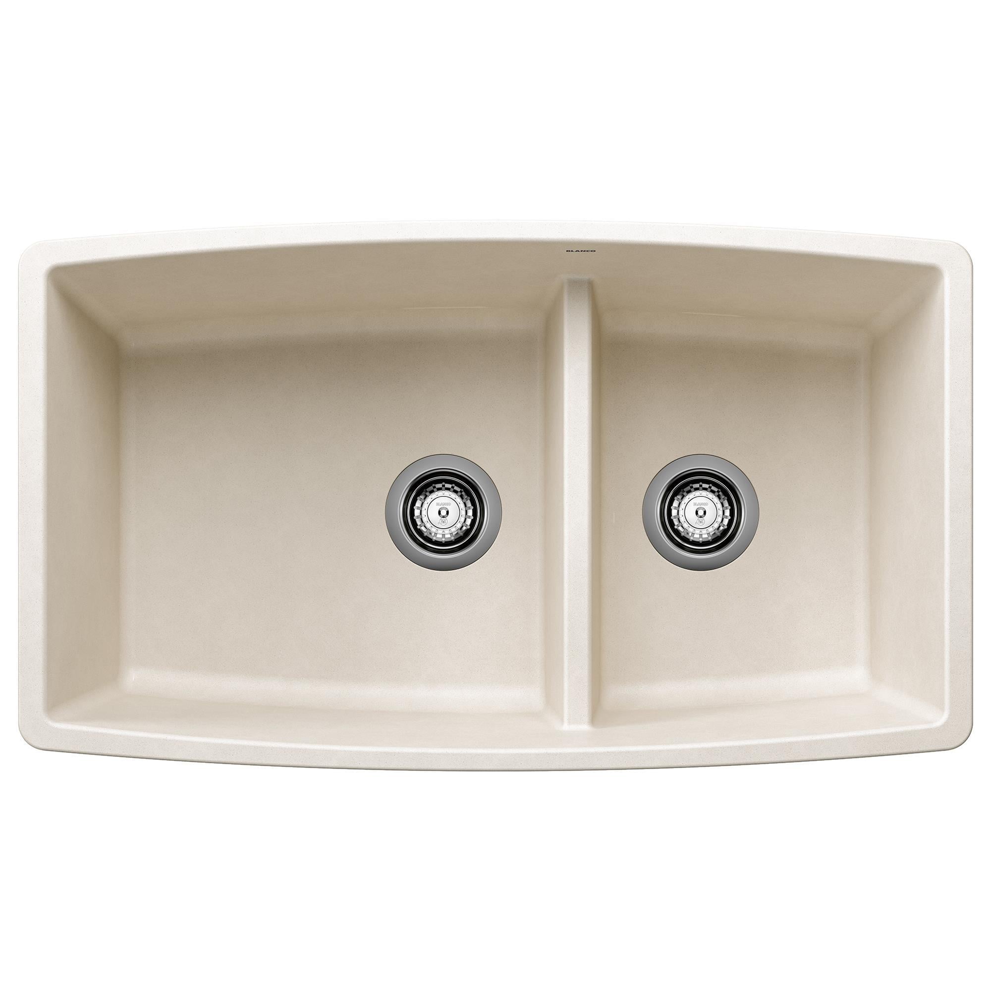 Blanco Performa 33" 1-3/4 Double Bowl Kitchen Sink with Low Divide in ...