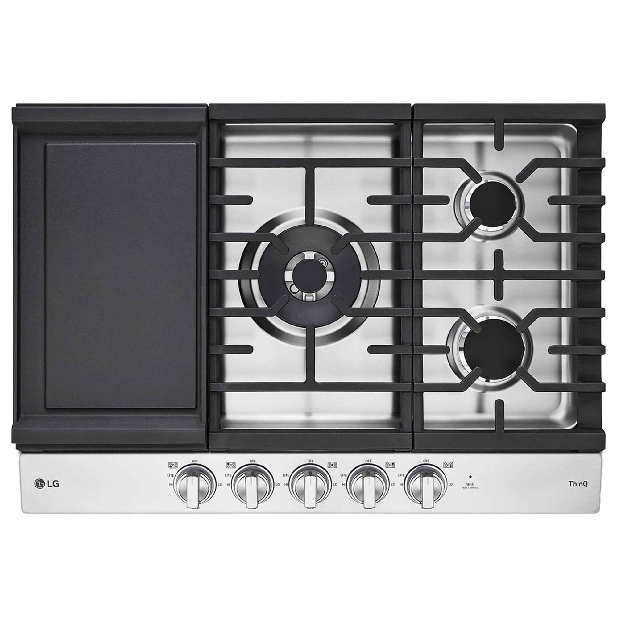LG 30" Smart Gas Cooktop In Stainless Steel