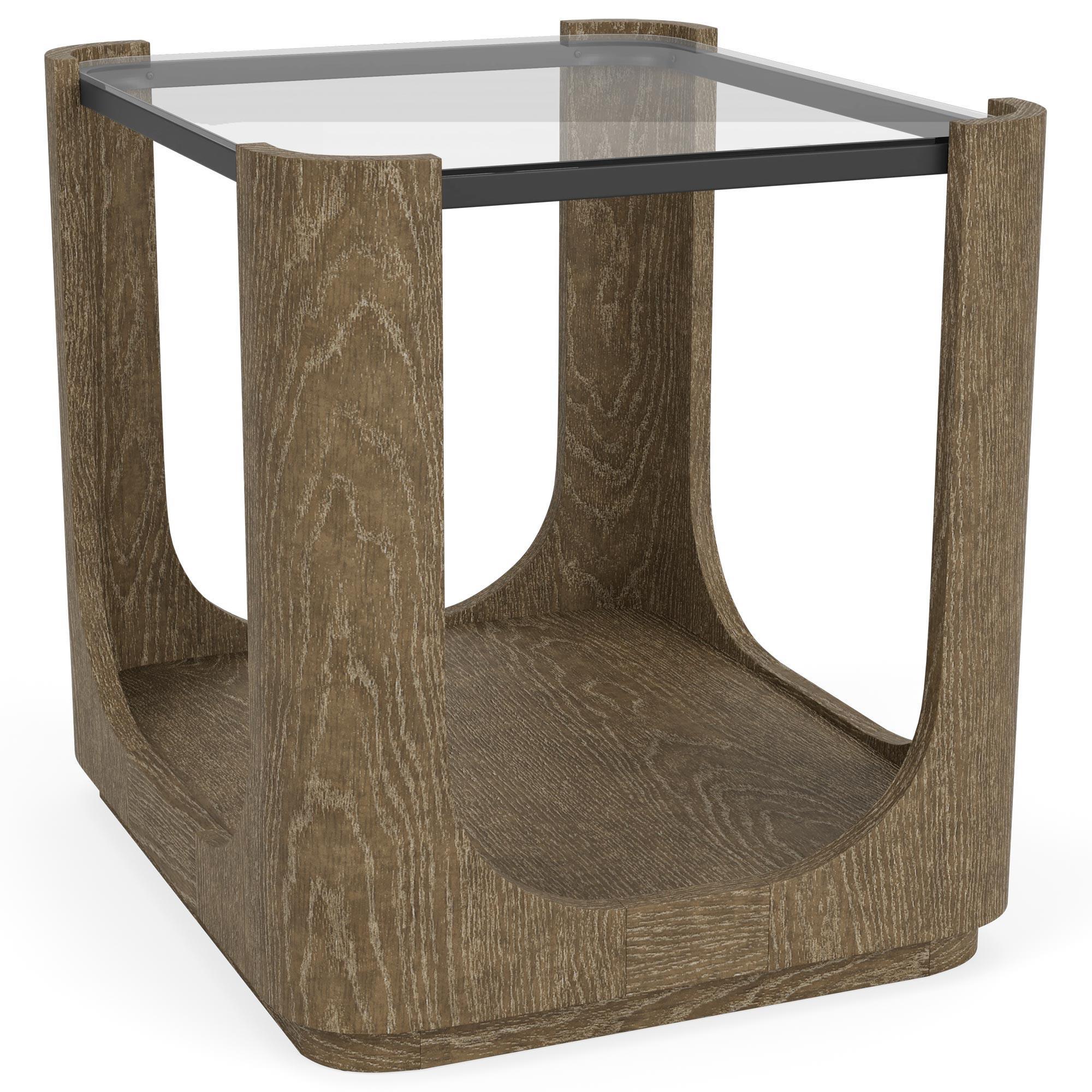Riverside Furniture Enzo End Table in Nutmeg