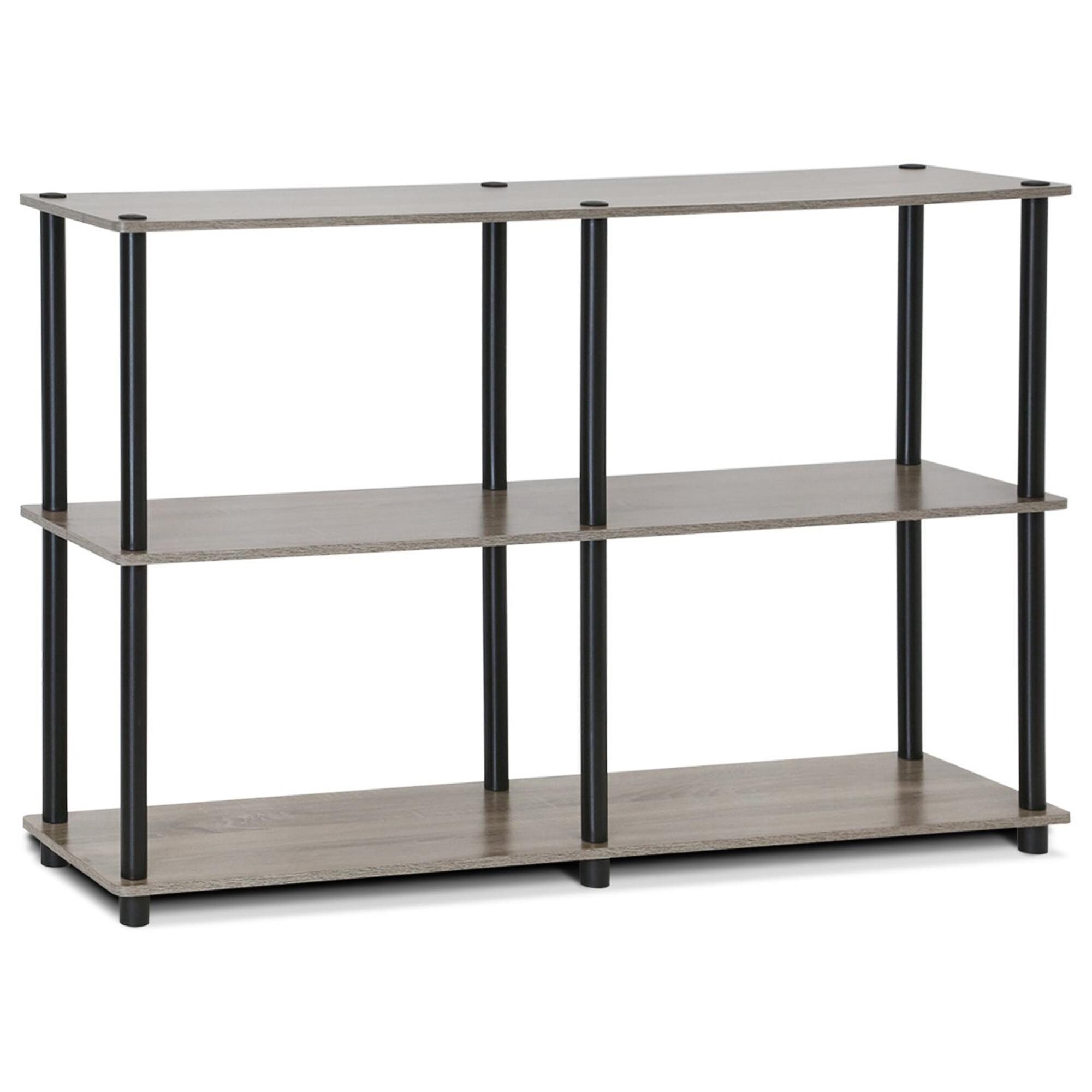 HOMLUX Turn-N-Tube 3-Tier Double Size Storage Display Rack in French ...