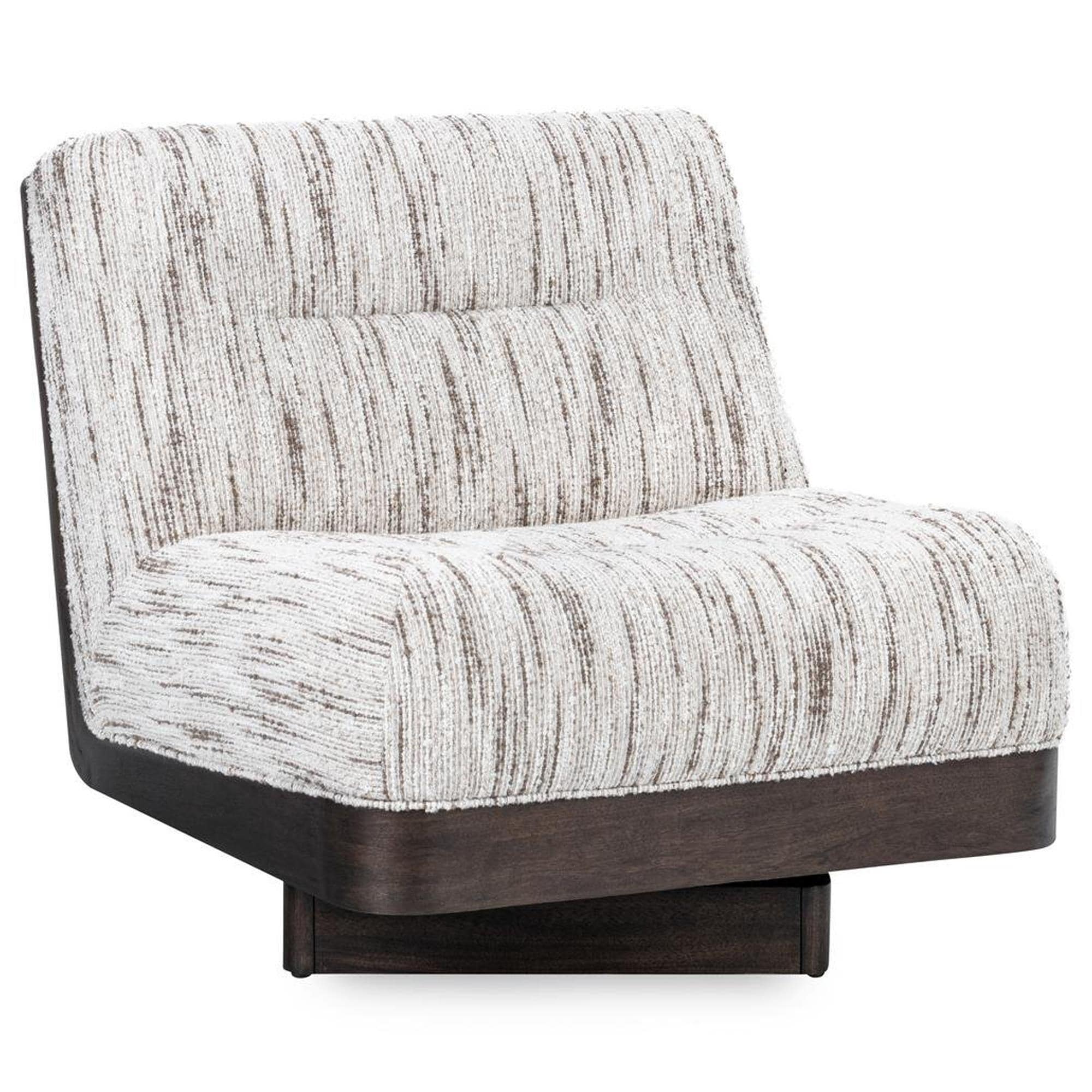 Classic Home Crandall Swivel Chair in Cocoa Cream