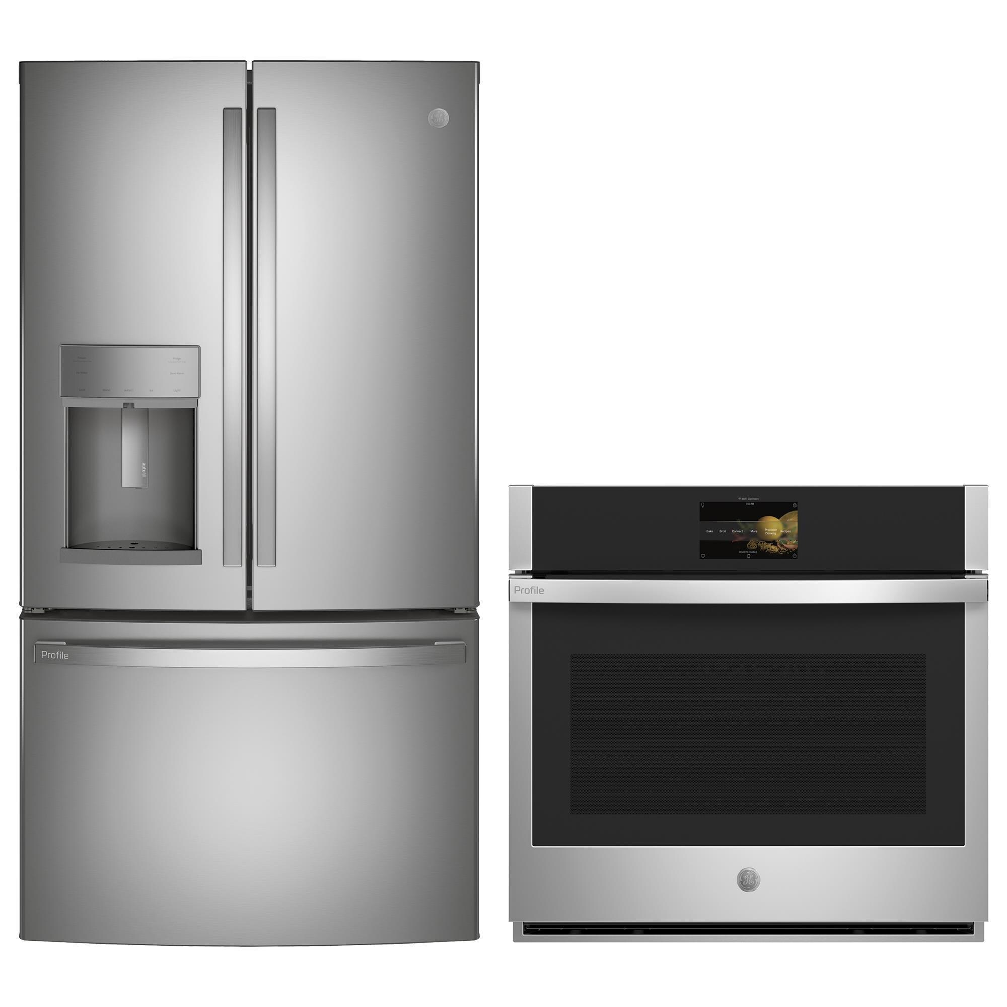 GE Profile 2-Piece Kitchen Package with 30" Single Wall Oven in ...