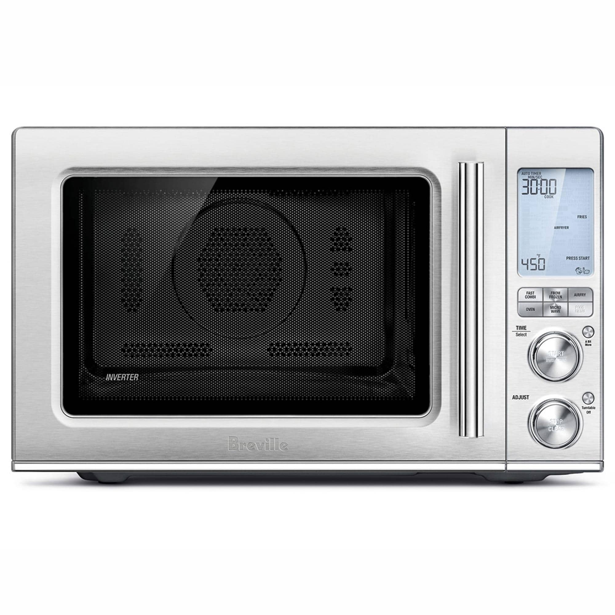 Breville 1.1 Cu. Ft. Combi Wave 3-In-1 Convection Microwave and Brushed ...