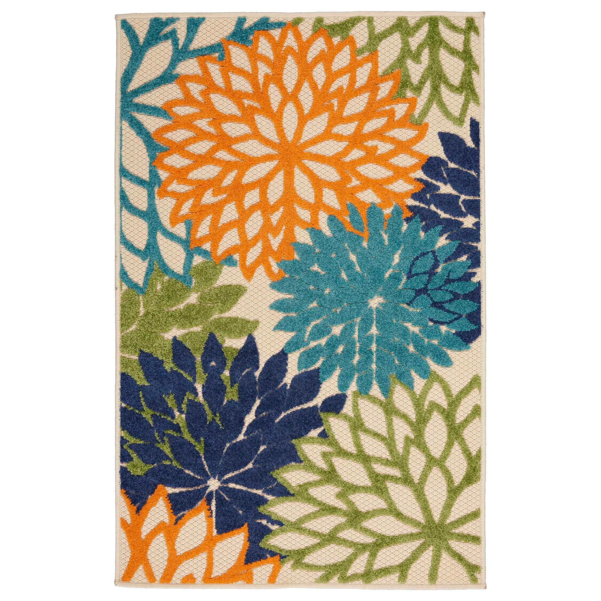 Nourison Aloha ALH05 2'8" x 4' Multicolor Indoor/Outdoor Area Rug